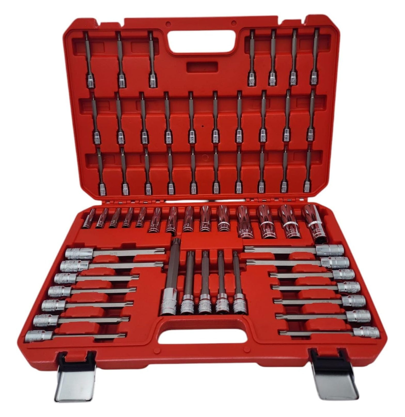 60PC Master Deep Long 6-Point Star Plus Socket Bit, Tamper Proof, Torx ...