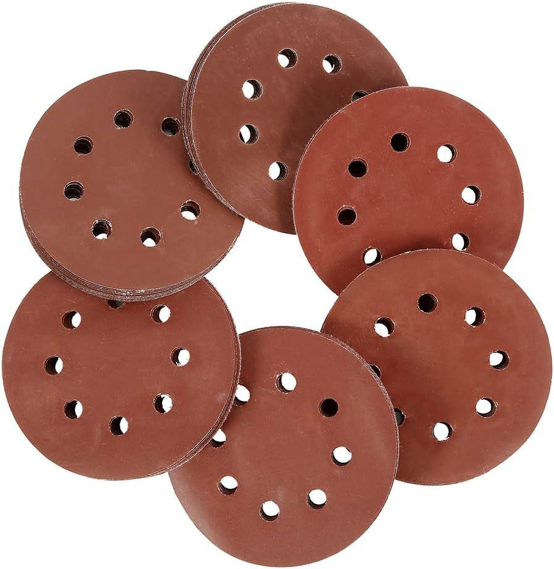 60PCS 125mm Sanding Discs, 5 Inch Sander Disc Pads 8 Holes 600/800/1000 ...