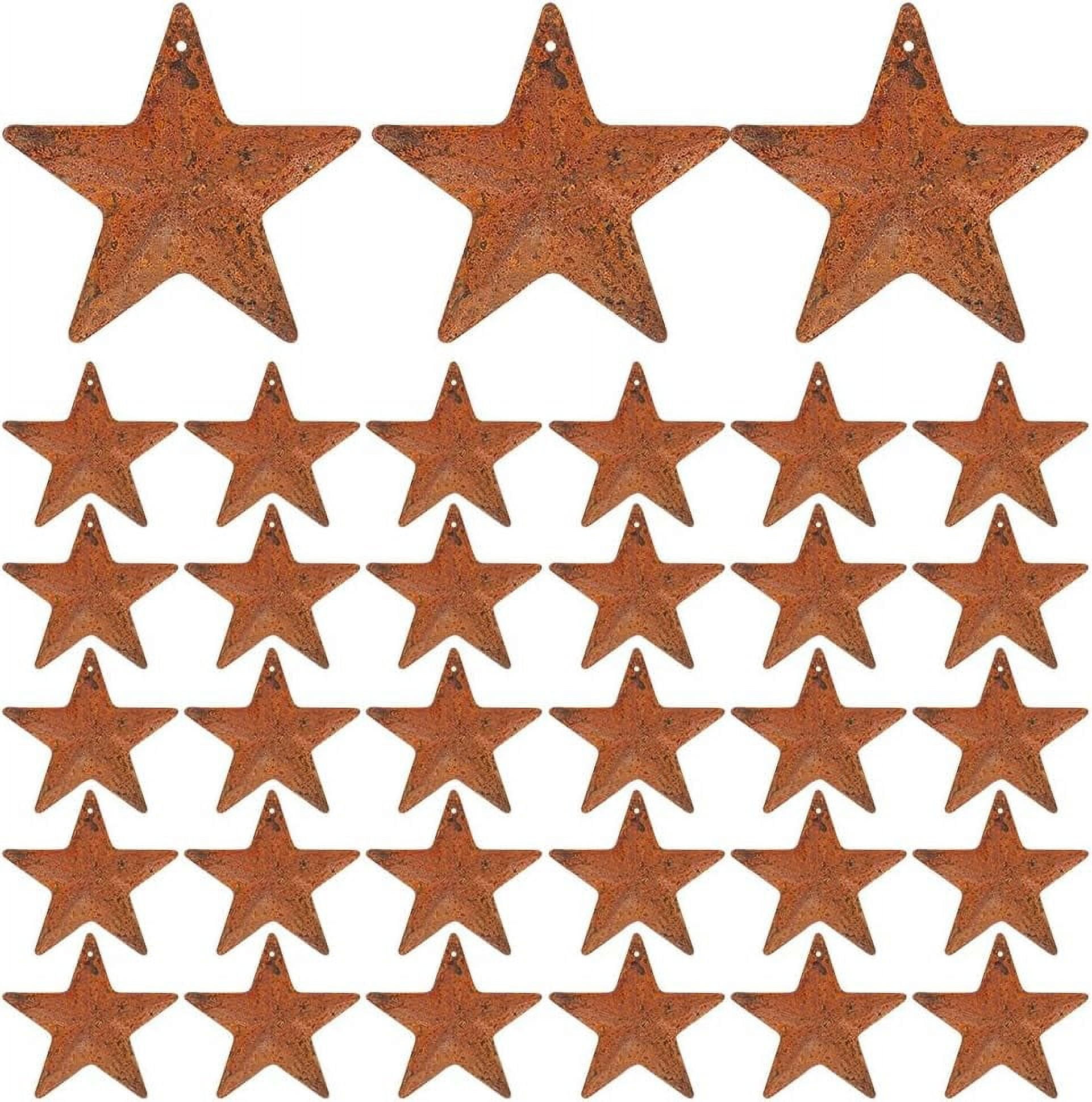 60PCS 2" Rusty Metal Barn Star Vintage Primitives Country Decor Tin ...