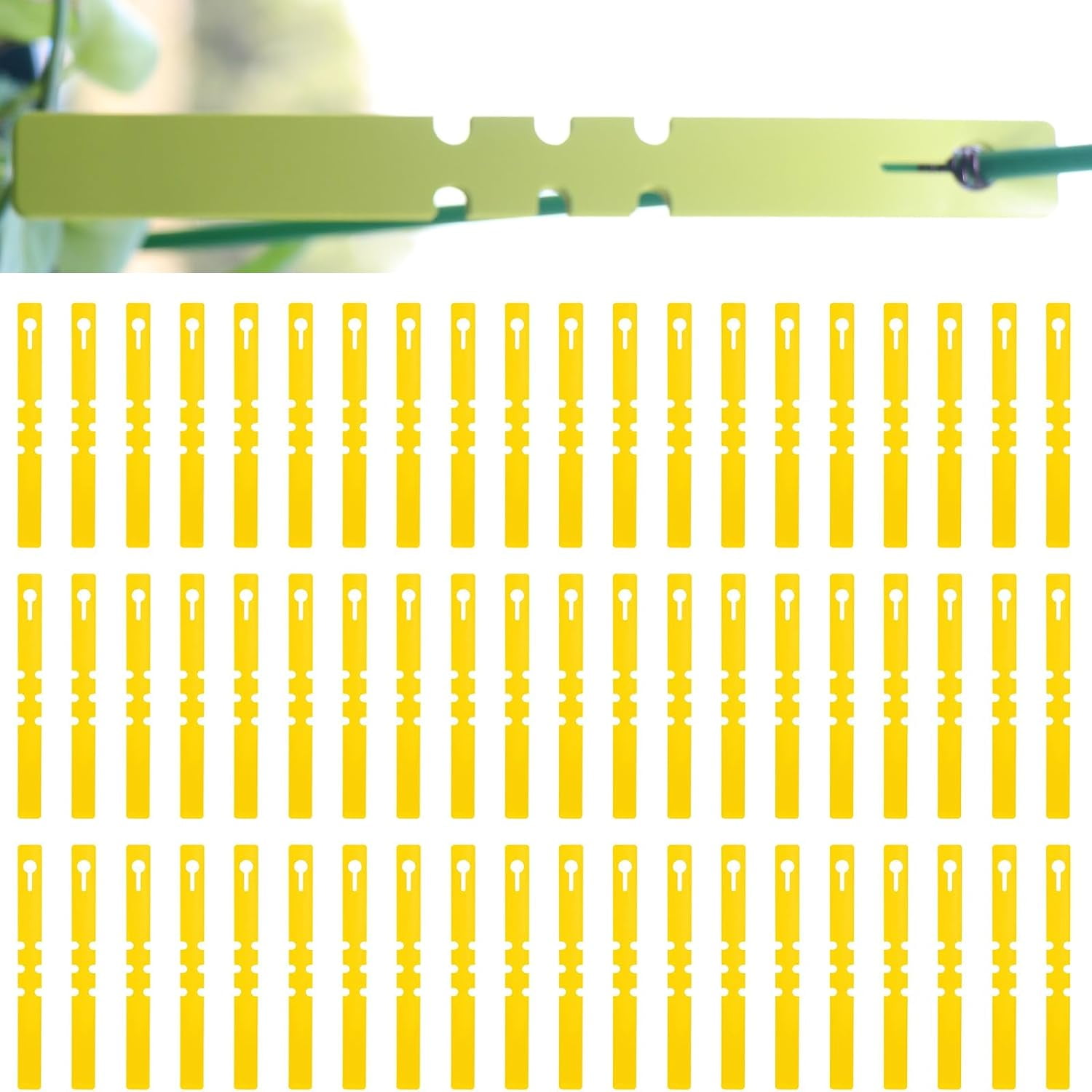 60PCS 21x2CM Garden Hang Tag Plastic Plant Tree Label Hanging Outdoor ...