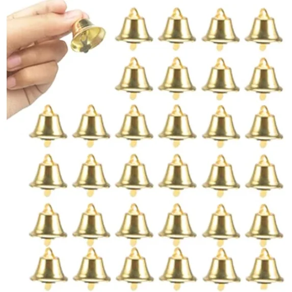 60PCS 26Mm/1Inch Gold Bells Mini Liberty Bells for Crafts Favor ...