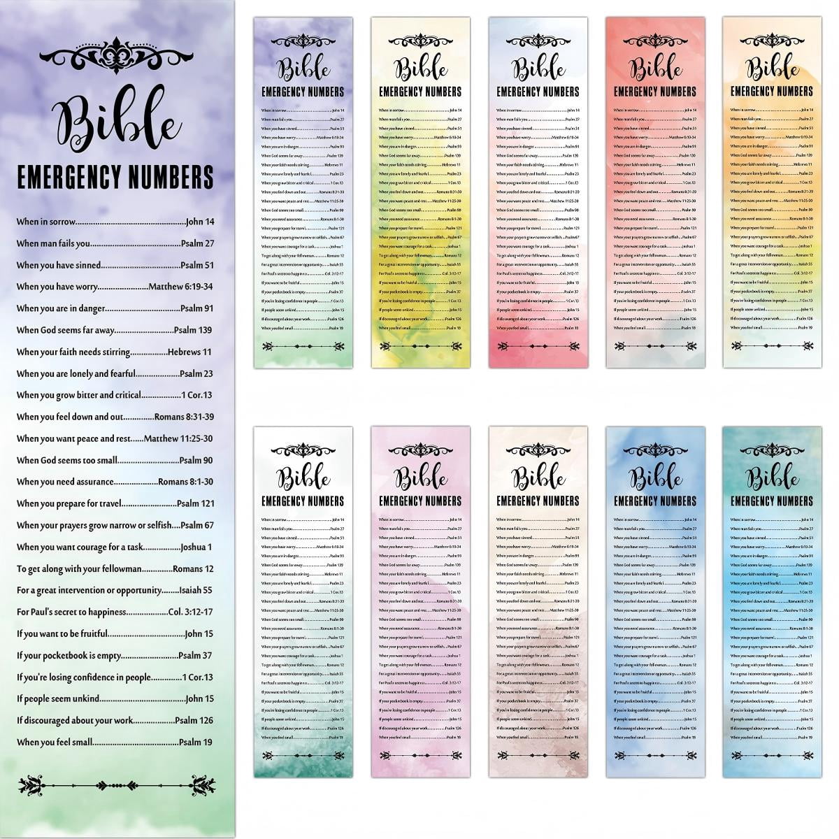 60PCS Bible Bookmarks for Women Men, Christian Religious Faith Gifts ...