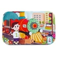 60PCS Cartoon Wooden Puzzles in Iron Box, Learning Educational Toy for ...