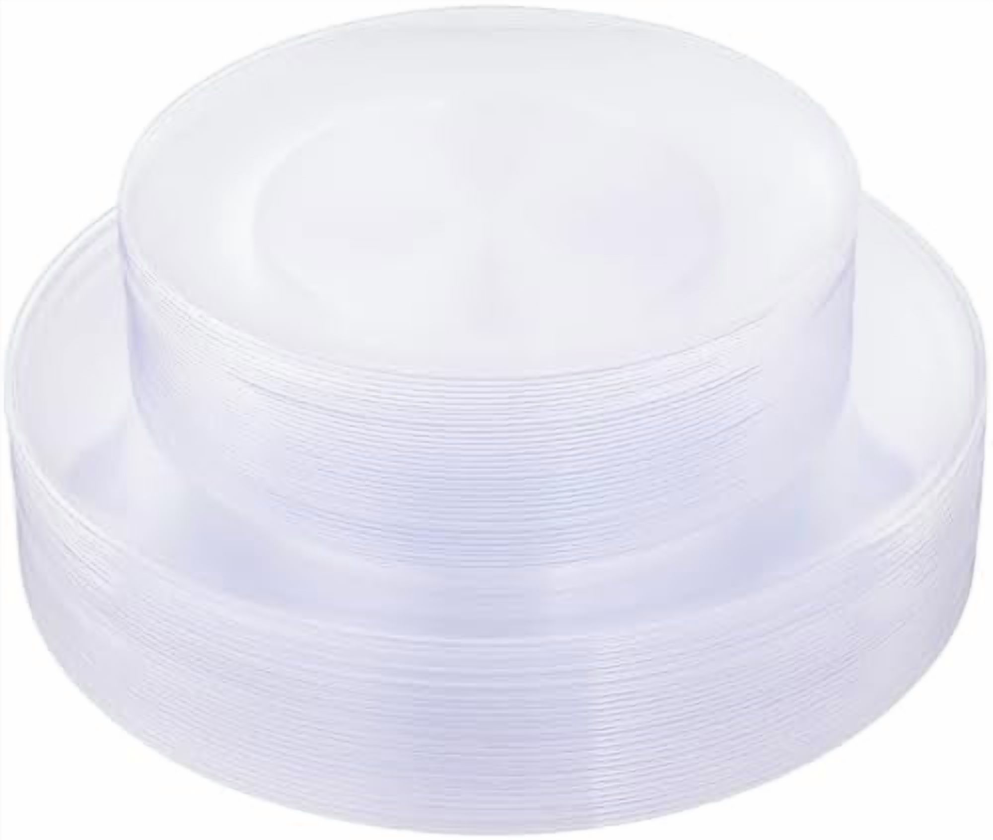 60PCS Clear Plastic Plates - Heavy Duty Clear Disposable Plates for ...