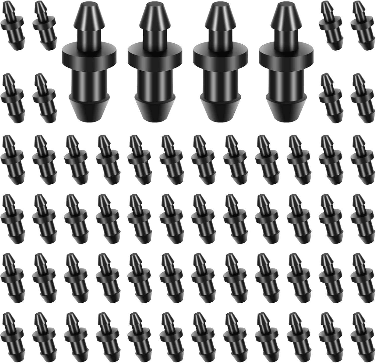 60PCS Drip Irrigation Parts Barbed Connectors Drip System Parts, Drip ...