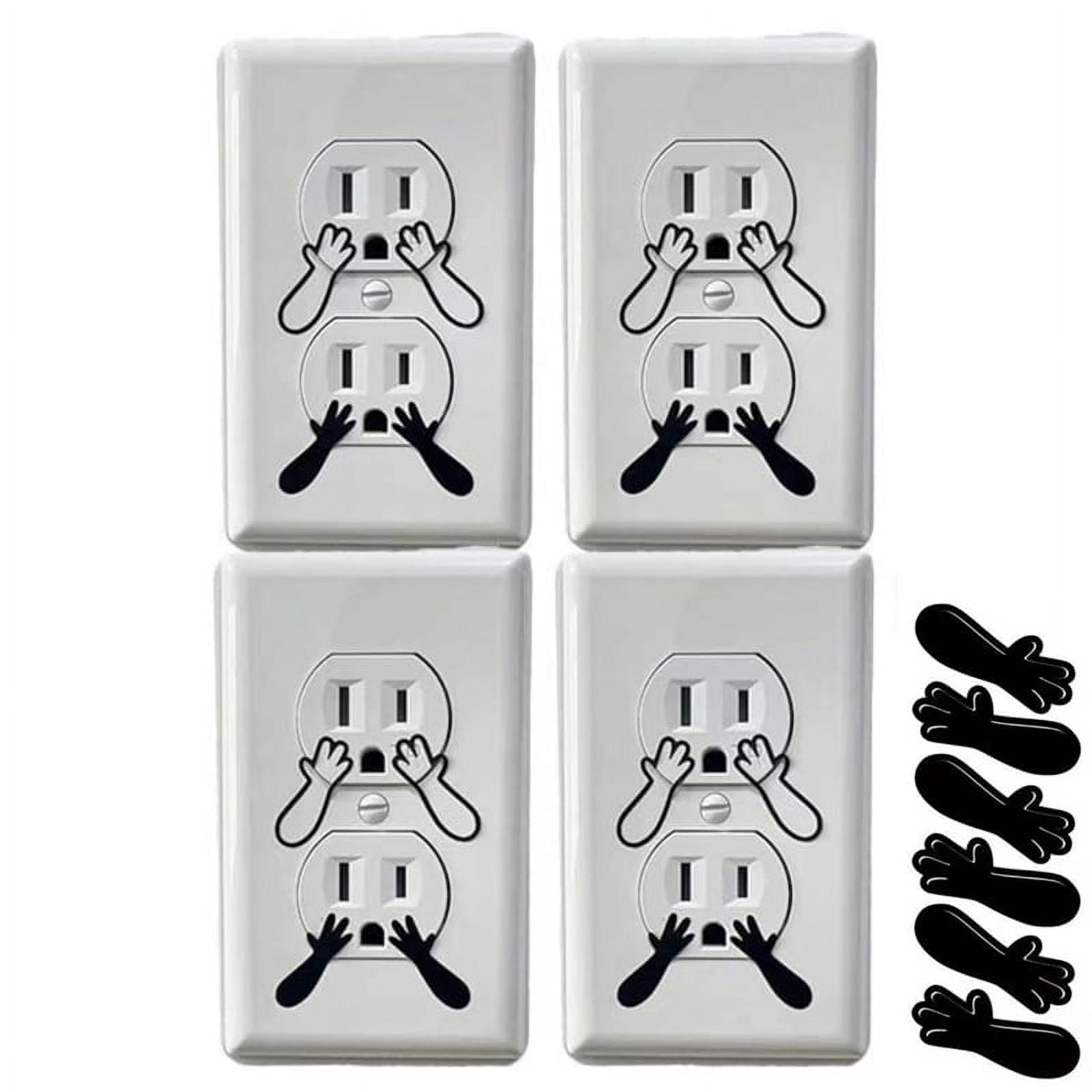 60PCS Funny Outlet Cover Decal Wall Outlet Sticker Pretend Electrical ...