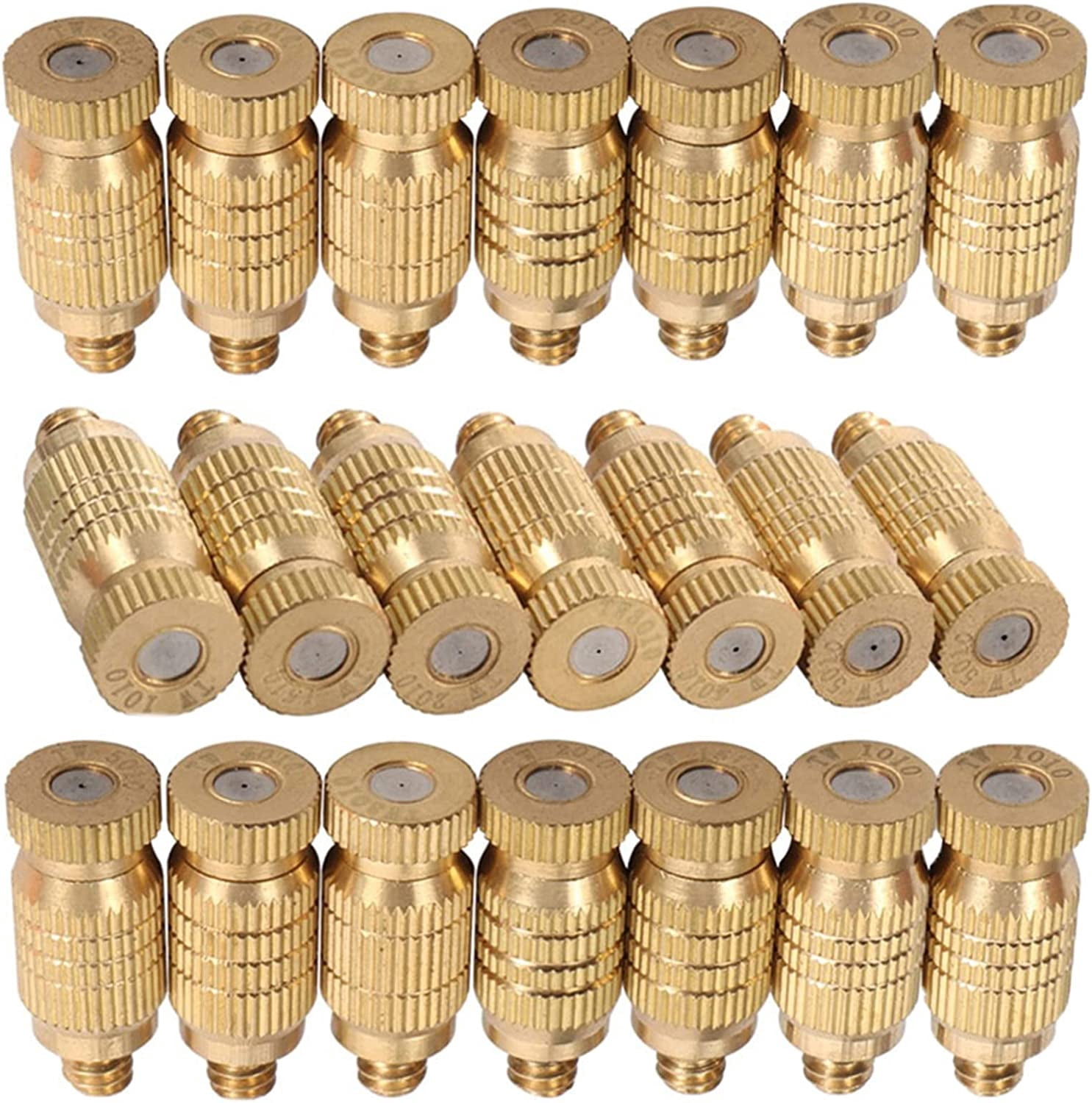 60PCS High Pressure Mister Nozzle Brass Fog Nozzles Heads for Cooling ...