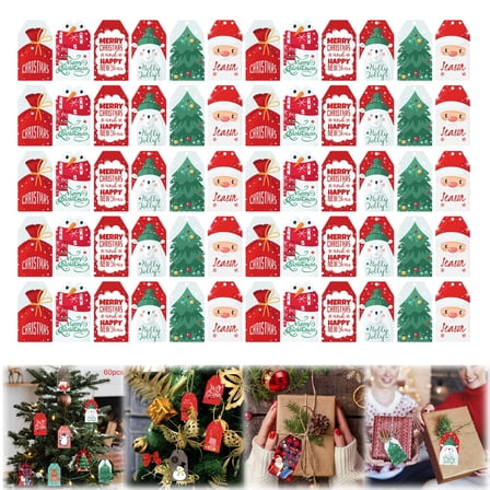 Paper Magic Group 12ct Deluxe Christmas Gift Tags, Holiday Labels with ...