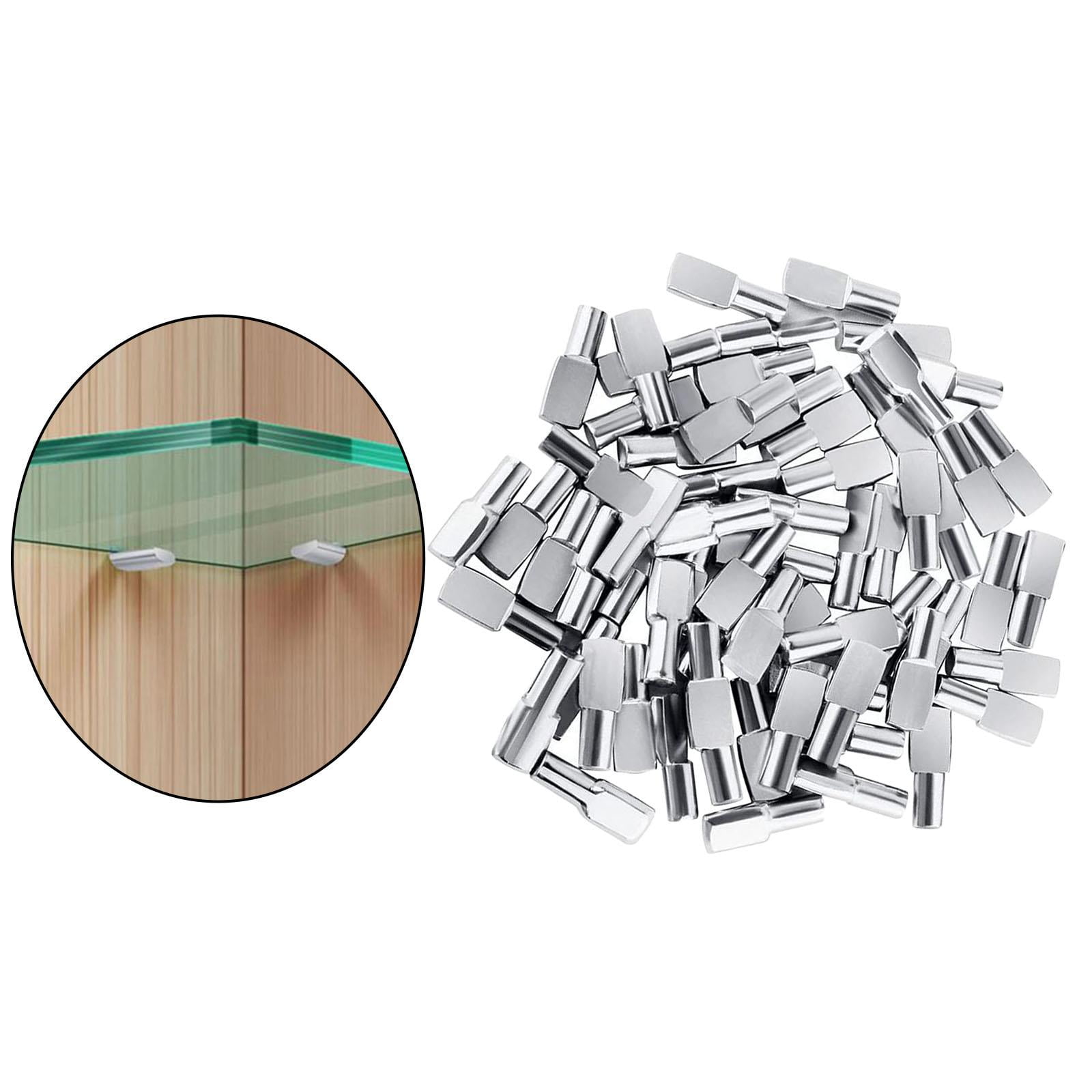 60PCS Shelf Pegs, Premium Metal 5mm Shelf Pins, Spoon Shaped Cabinet ...