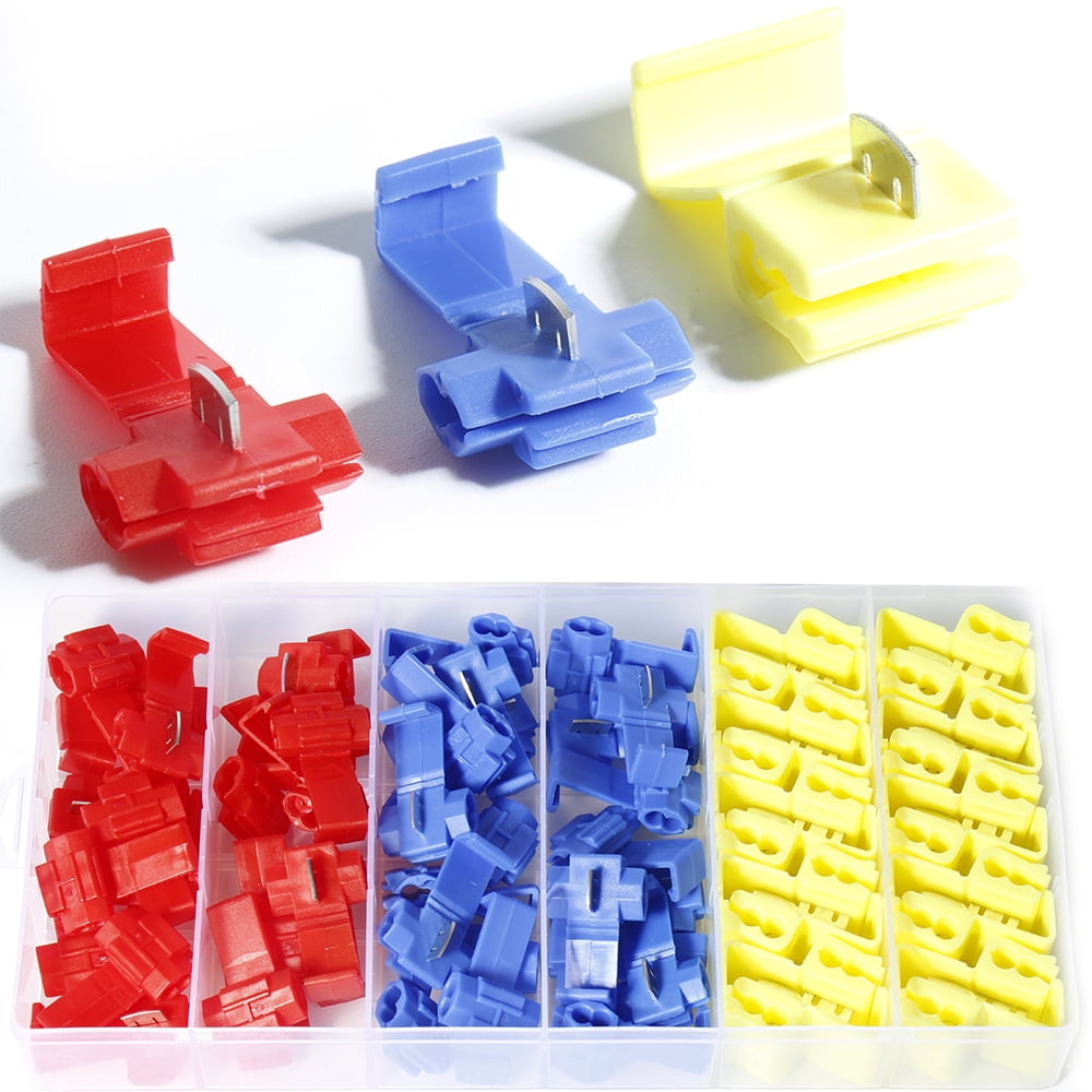 60PCS Solderless Quick Splice Wire Connectors, Scotch Lock Snap ...