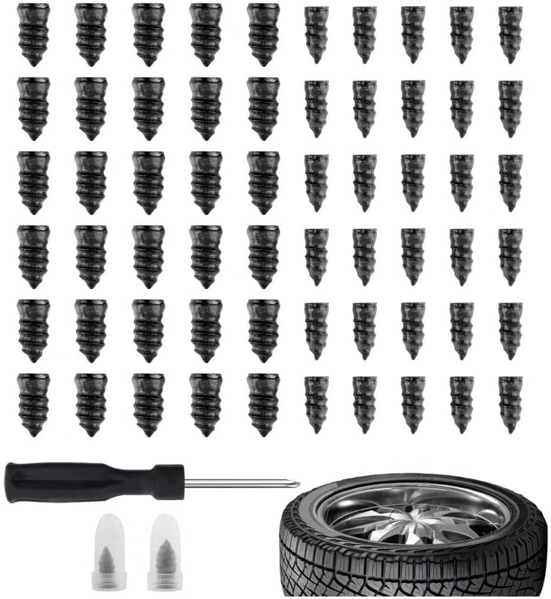 60PCS Vacuum Tire Repair Rubber Nails – Quick Fix Self-Service Tire ...
