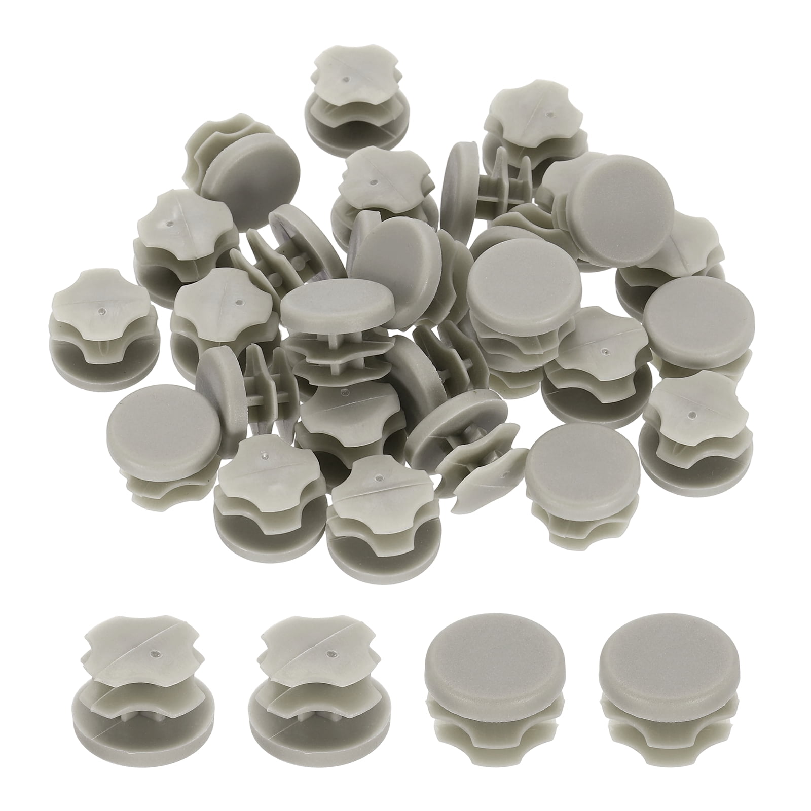 60Pack 5/8"(15.9mm) Plastic Hole Plug, Round Tubing Inserts, Furniture ...