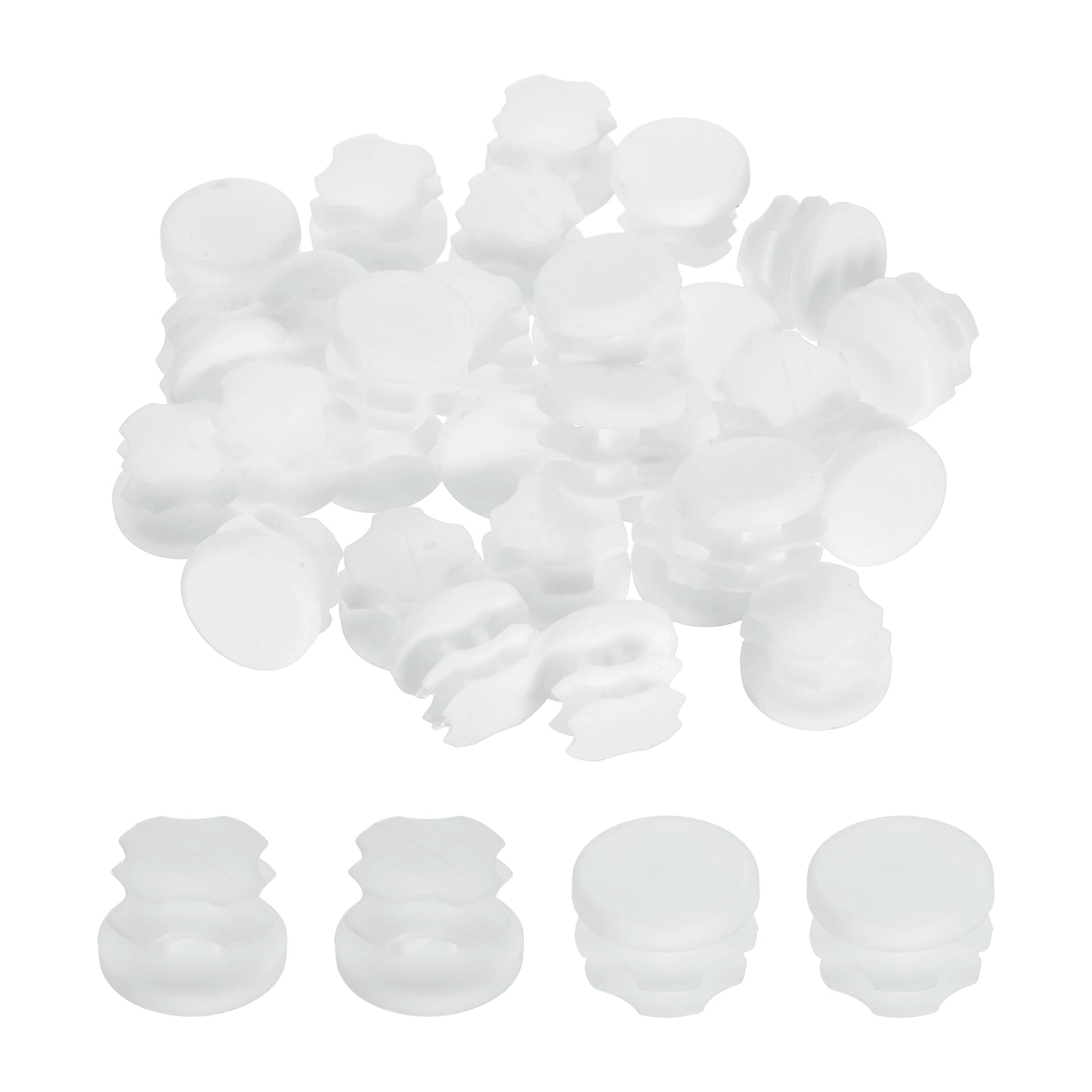 60Pack 5/8"(15.9mm) Plastic Hole Plug, Round Tubing Inserts, Furniture ...