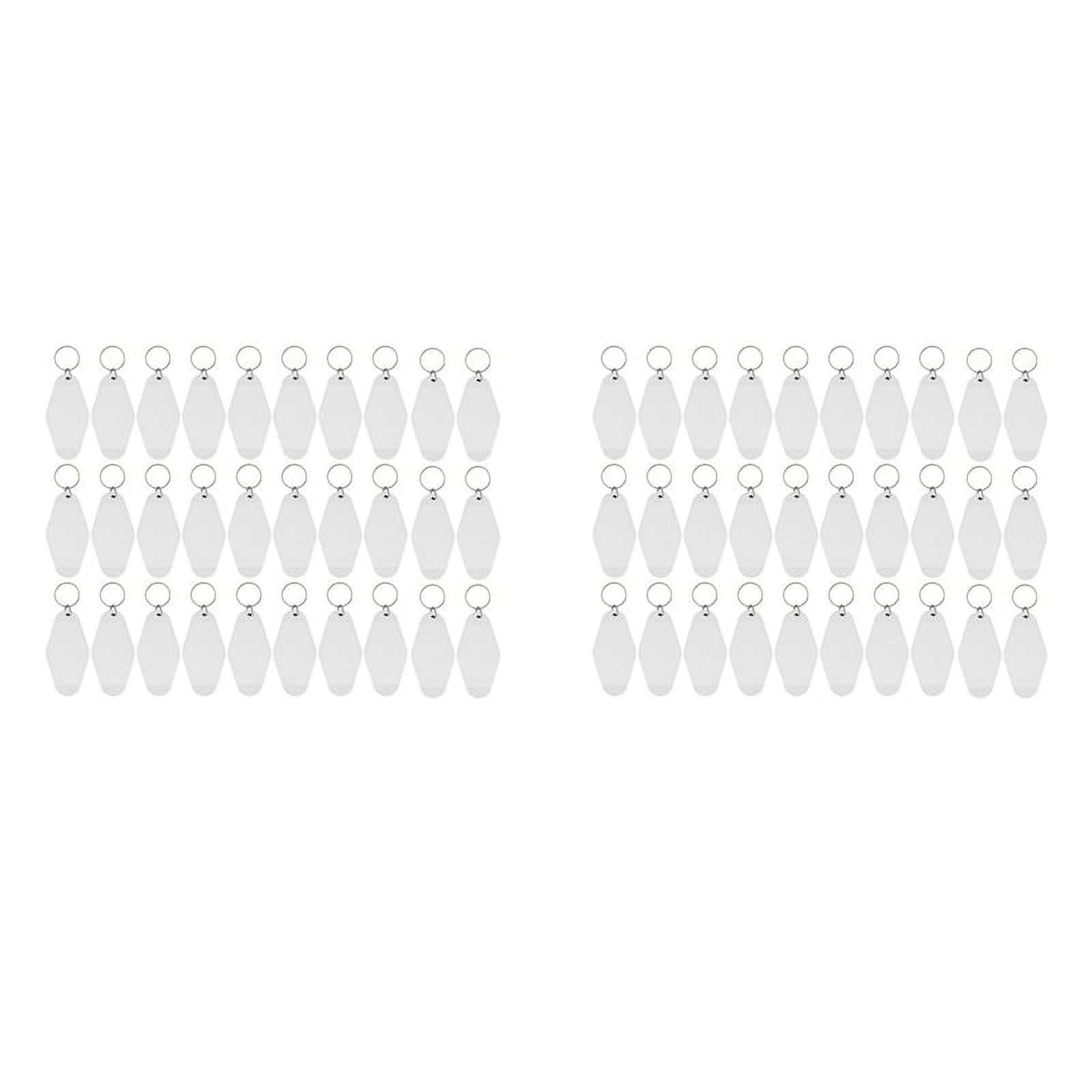 60Pack Motel Keychain Blanks Vintage Motel Keychains Sublimation Blank ...