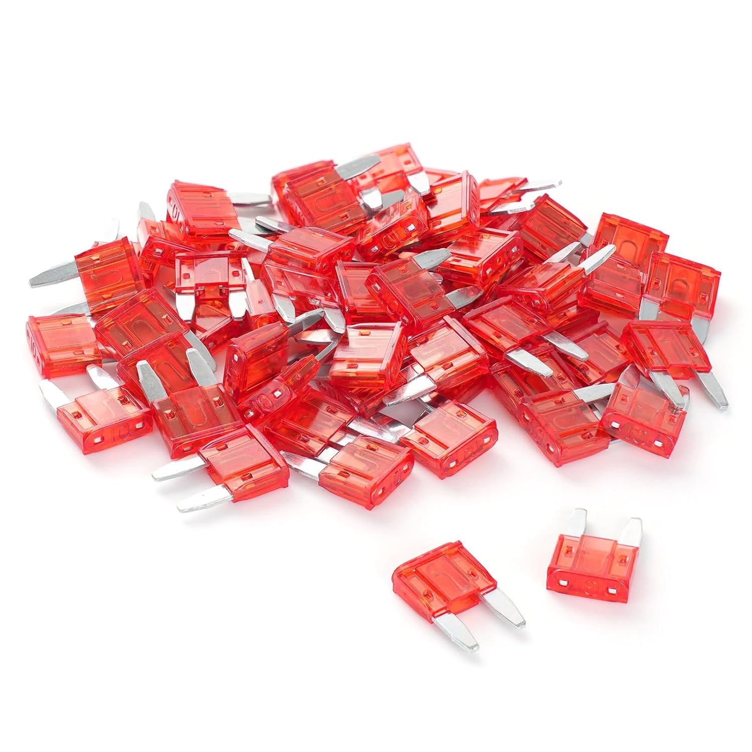 (60Pcs) 10 Amp Mini Car Fuses, 10A Automotive Fuses, Automotive ...