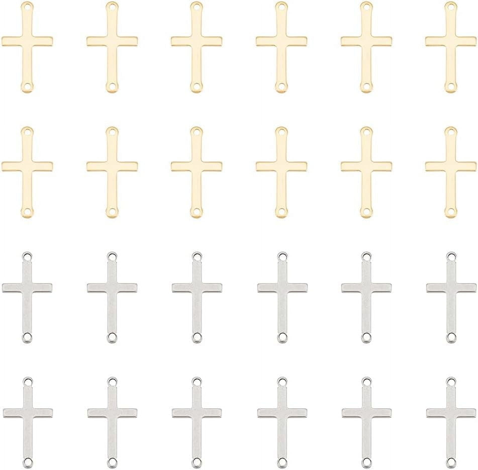 60Pcs 2 Colors Stainless Steel Connector Charms Links Easter Theme ...