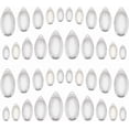 60Pcs 5 Styles Iron Fishing Lures Fishing Attractor Spinner Blades for ...