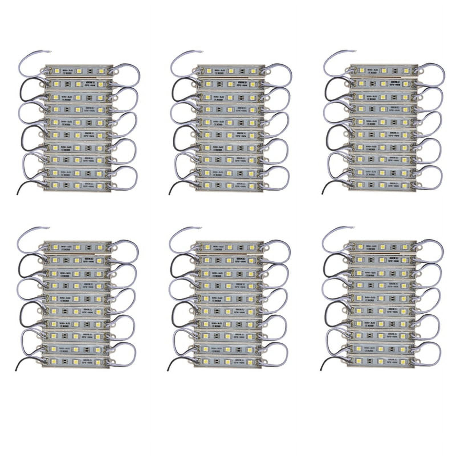 60Pcs 5050 SMD 3 LED Module LED Strip String Light Waterproof DC 12V ...