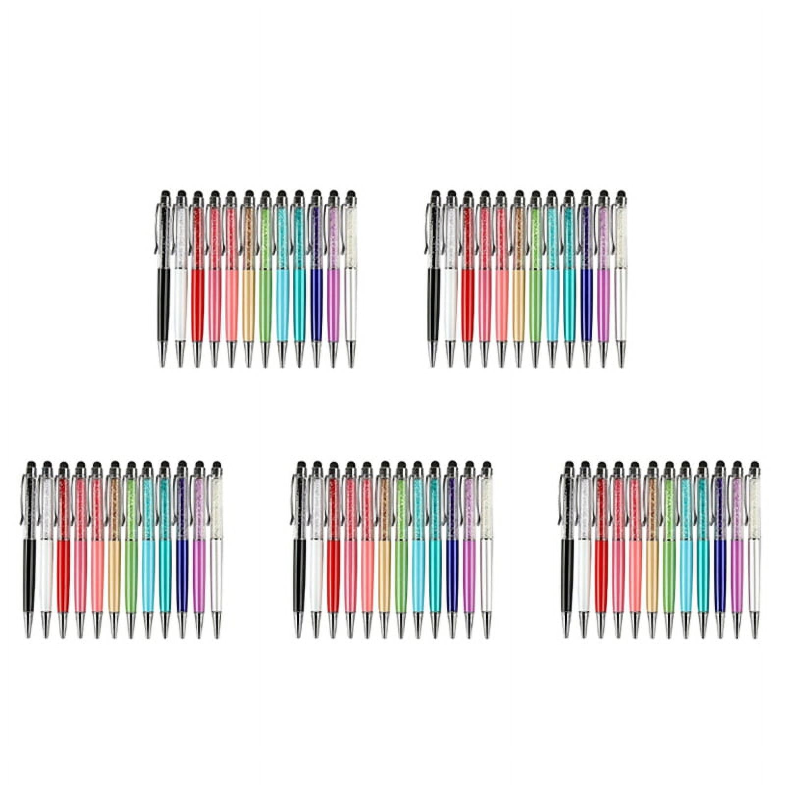 60Pcs Bling Bling 2-In-1 Slim Crystal Diamond Stylus Pen and Ink ...