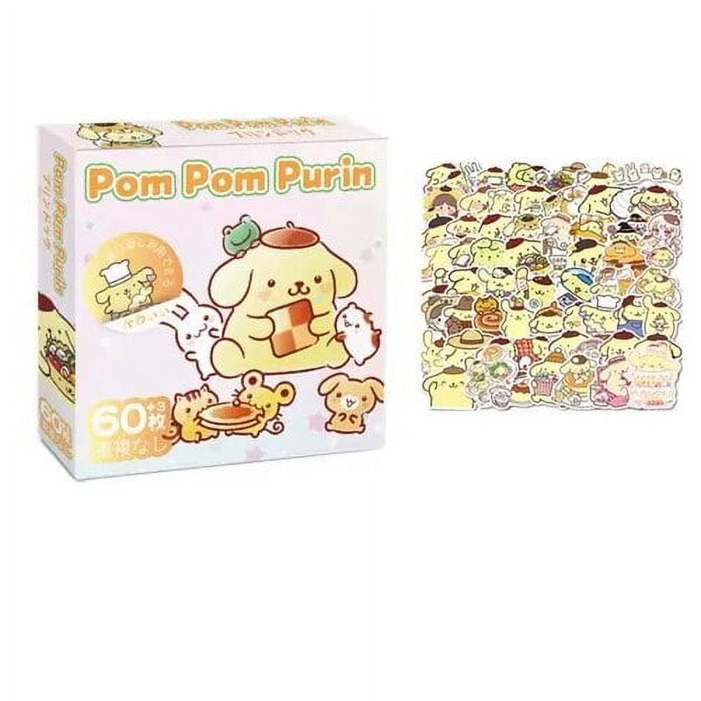 60pcs Box Anime Stickers Kawaii Sanrio Hello Kitty Kuromi Cinnamoroll