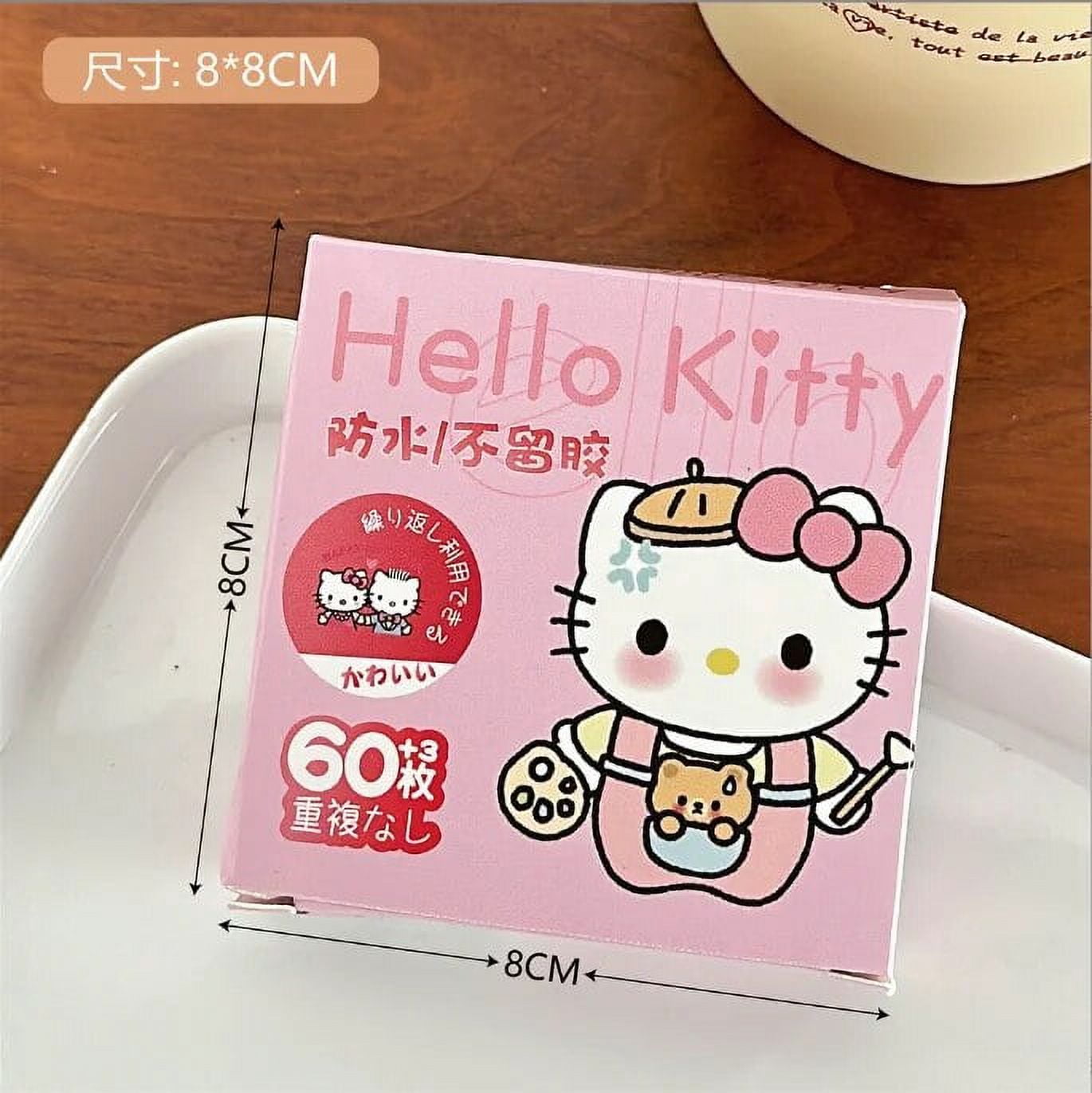60pcs Box Anime Stickers Kawaii Sanrio Hello Kitty Kuromi Cinnamoroll