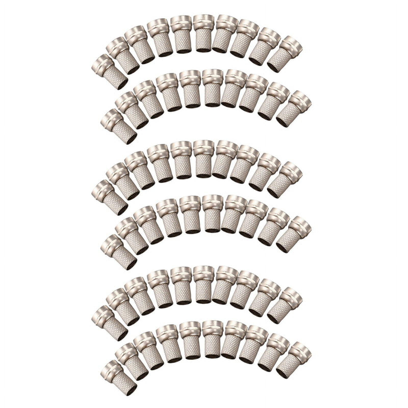 60Pcs CCTV RG6 F-Type Twist-on Coax Coaxial Cable RF Connector Male ...