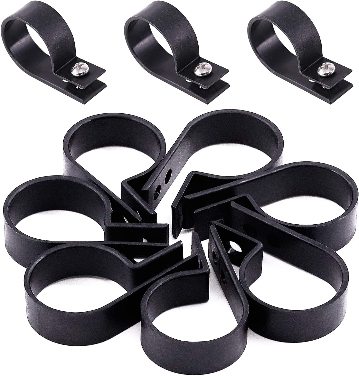 60Pcs Cable Clamp R Type Screw Mounting Cord Fastener Cable s with ...