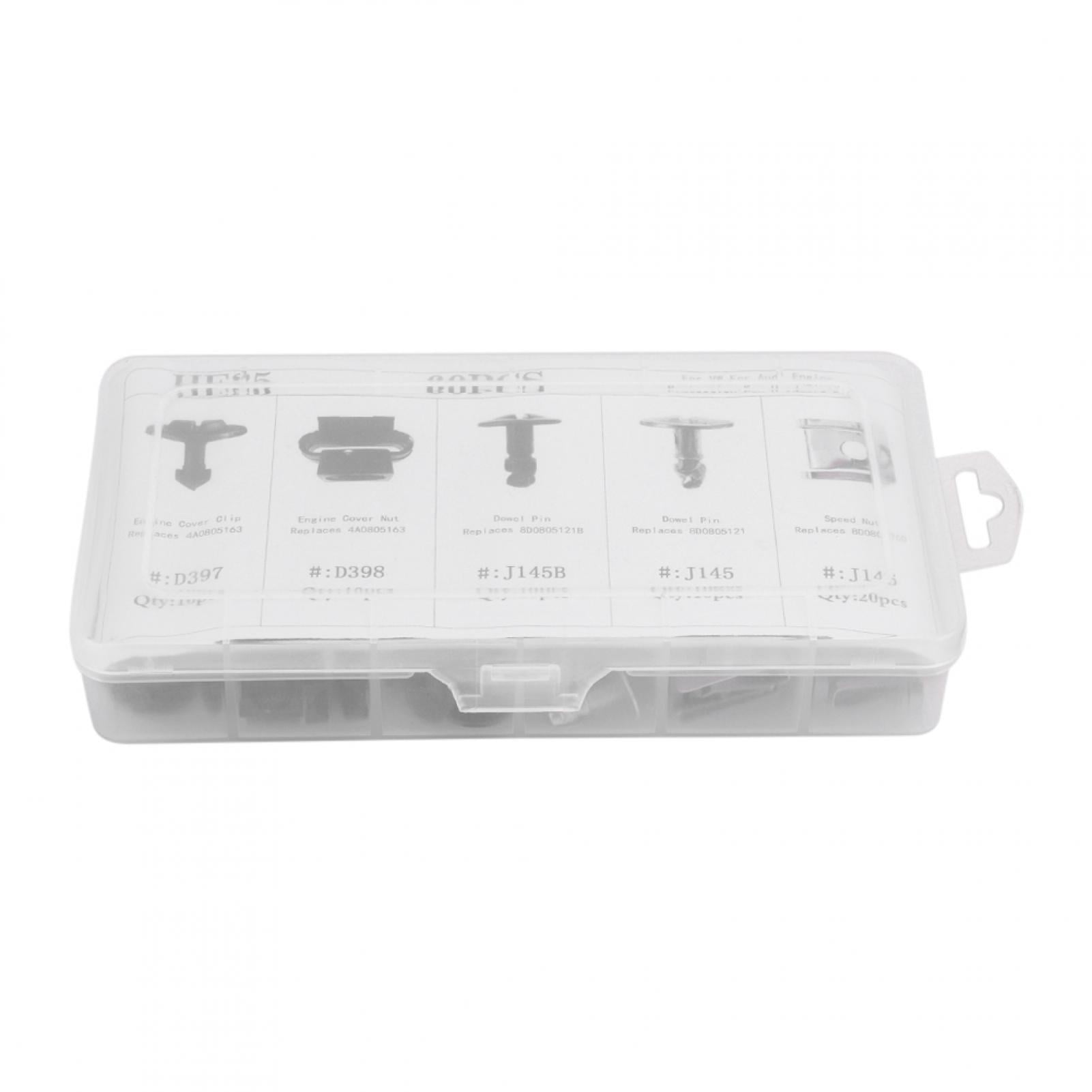 60Pcs Car Engine Protection Pan Clips Nut Pin Hardware Kit - Walmart.com