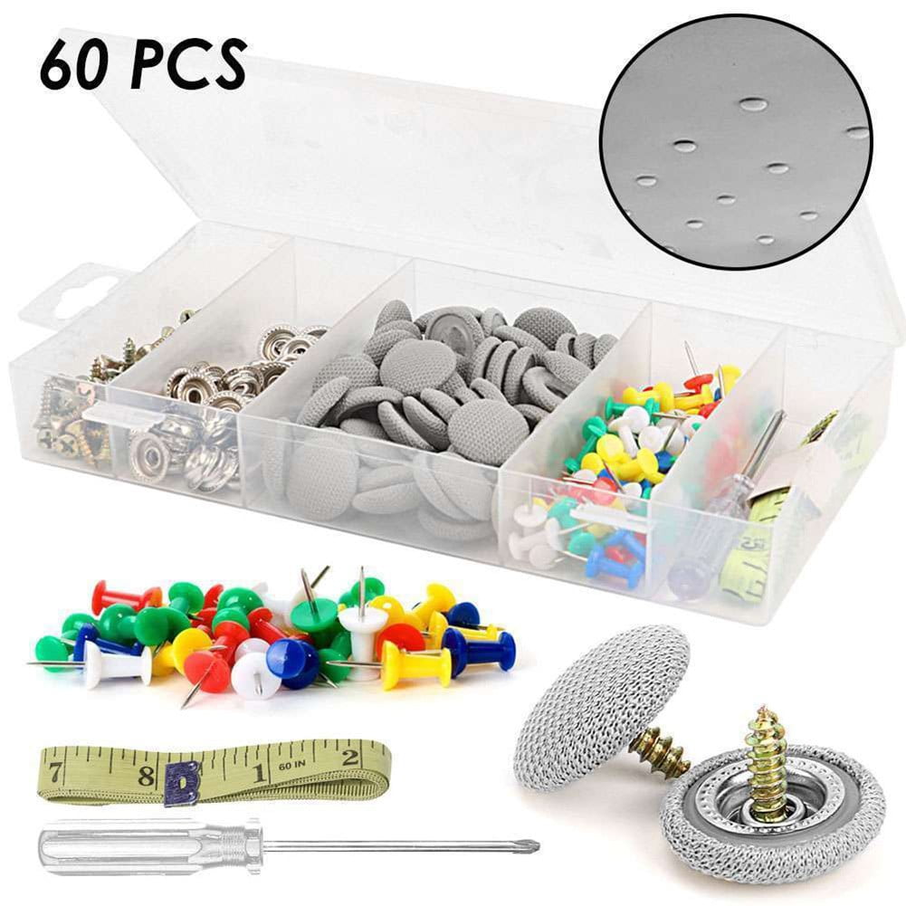 60Pcs Car Roof Liner Ceiling Kit Repair Buckle Sagging Headliner Pins ...