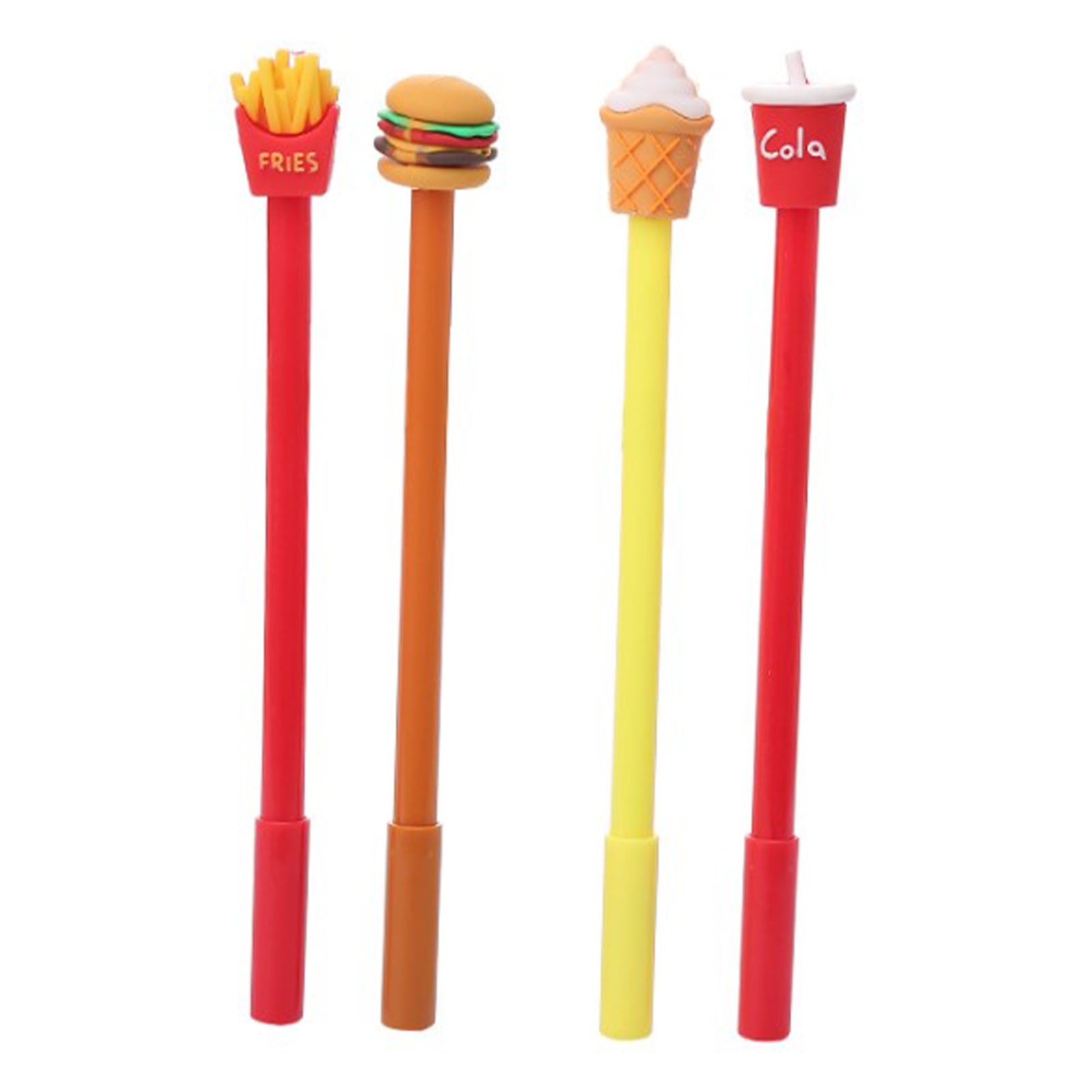 60Pcs Cartoon Gel Pen French Fries Coke Hamburger Ice Cream Cute ...