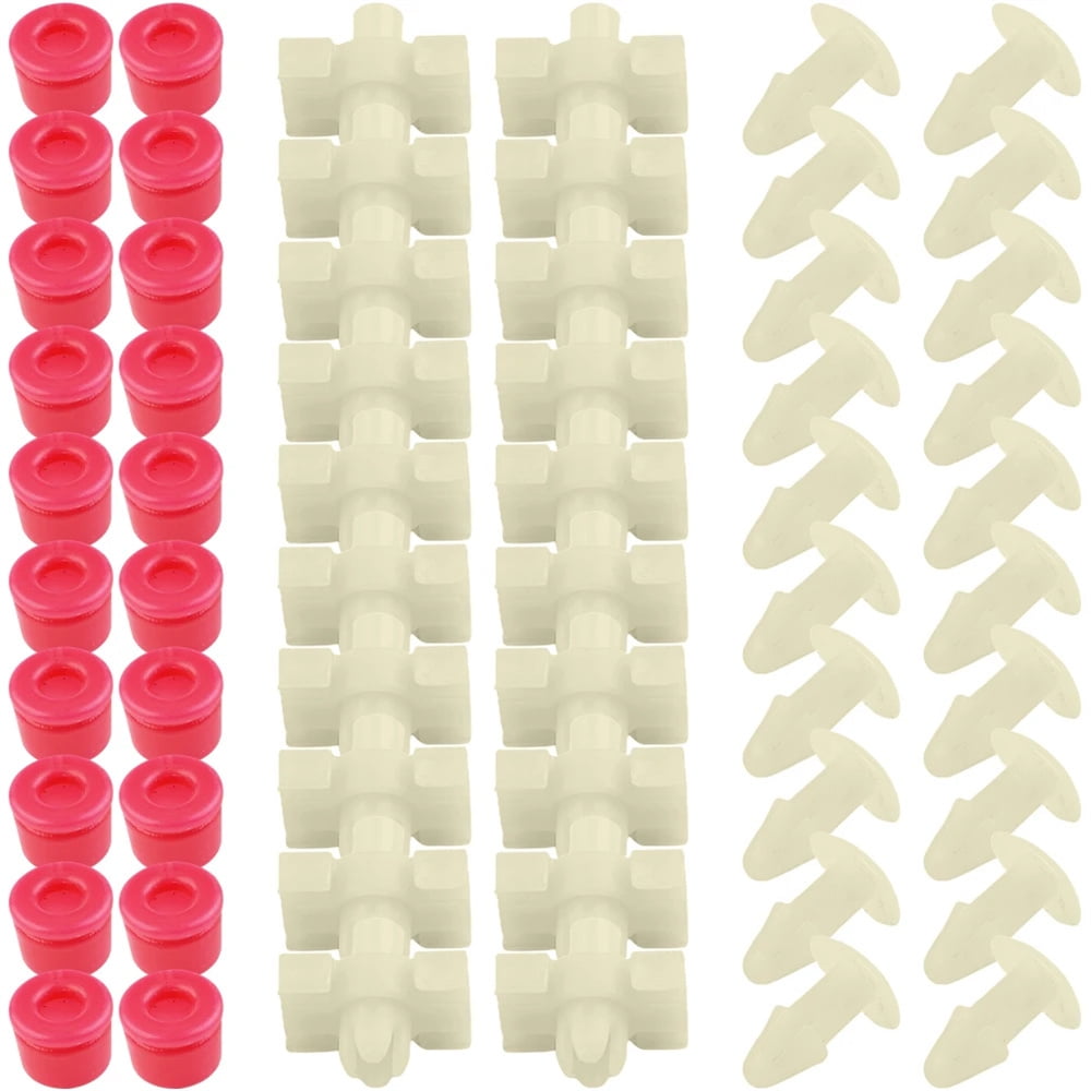 60Pcs Clamp Plugs Grommets Door Gasket Strip Trim Clips For Mercedes ...