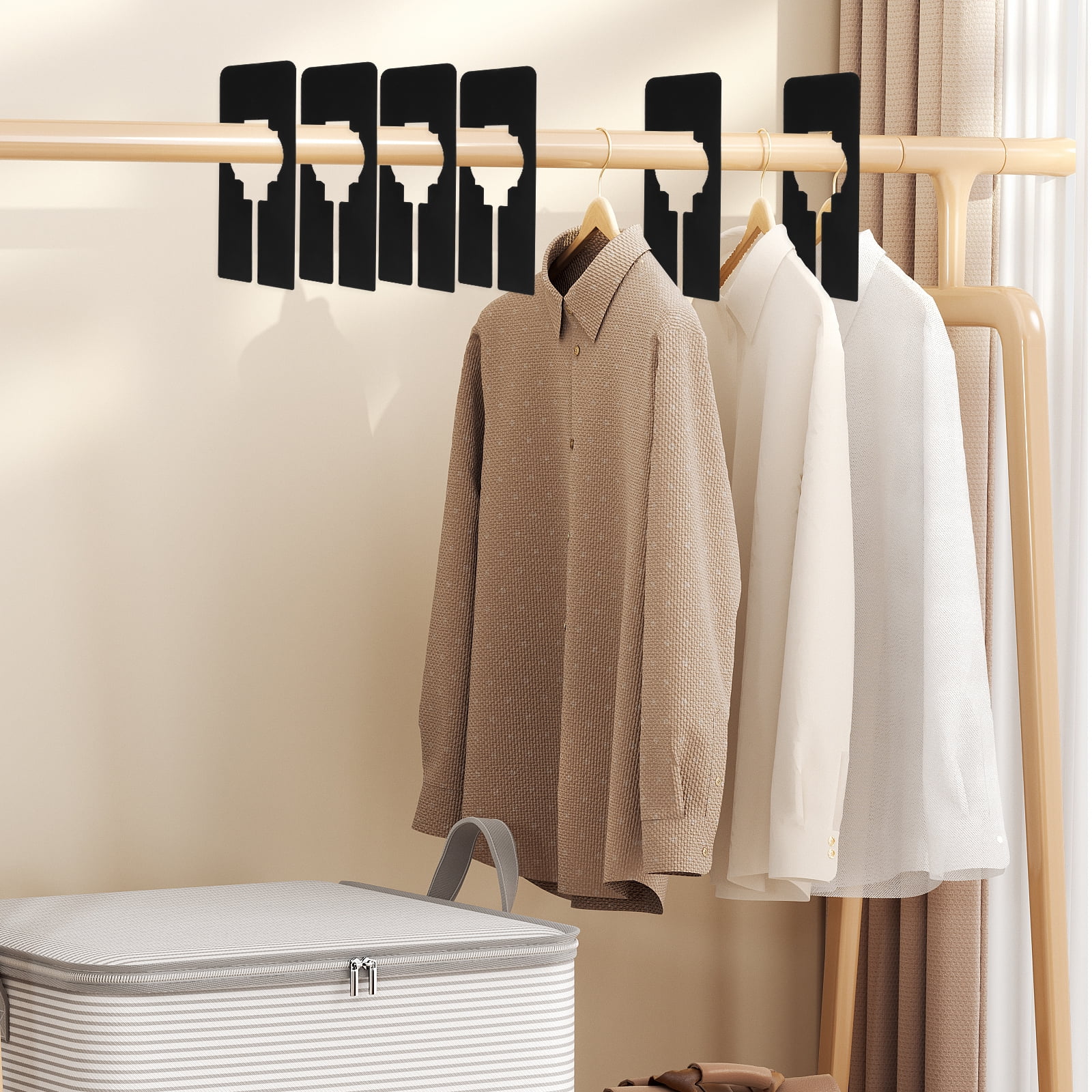 60Pcs Closet Dividers for Hanging Writable Clothes Clothing Plastic ...