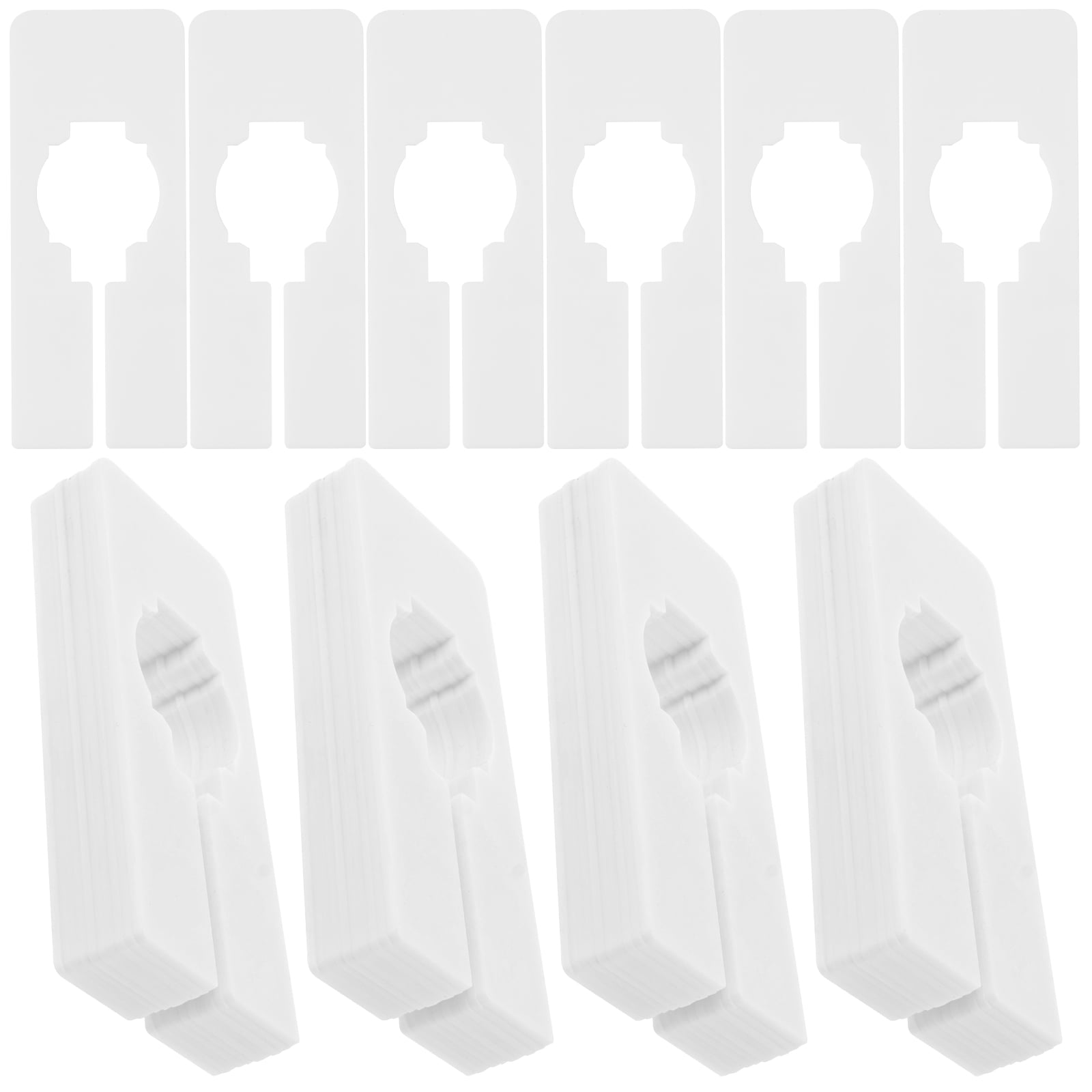 60Pcs Closet Dividers for Hanging Writable Clothes Clothing Plastic ...