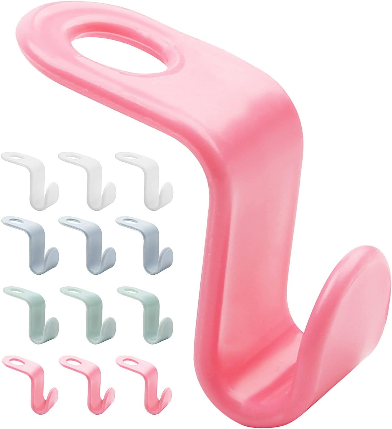 60Pcs Coat Hanger Connector Hooks Drop Connecting Hanger Hook Multi ...