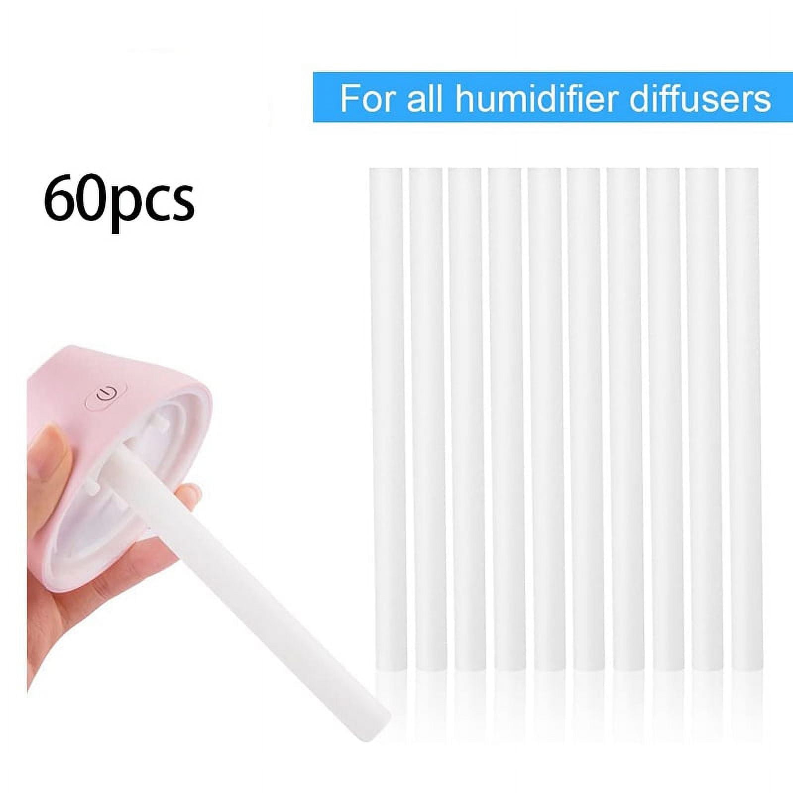 60Pcs Cotton Swab Filters Refill Sticks for USB Powered Humidifiers ...