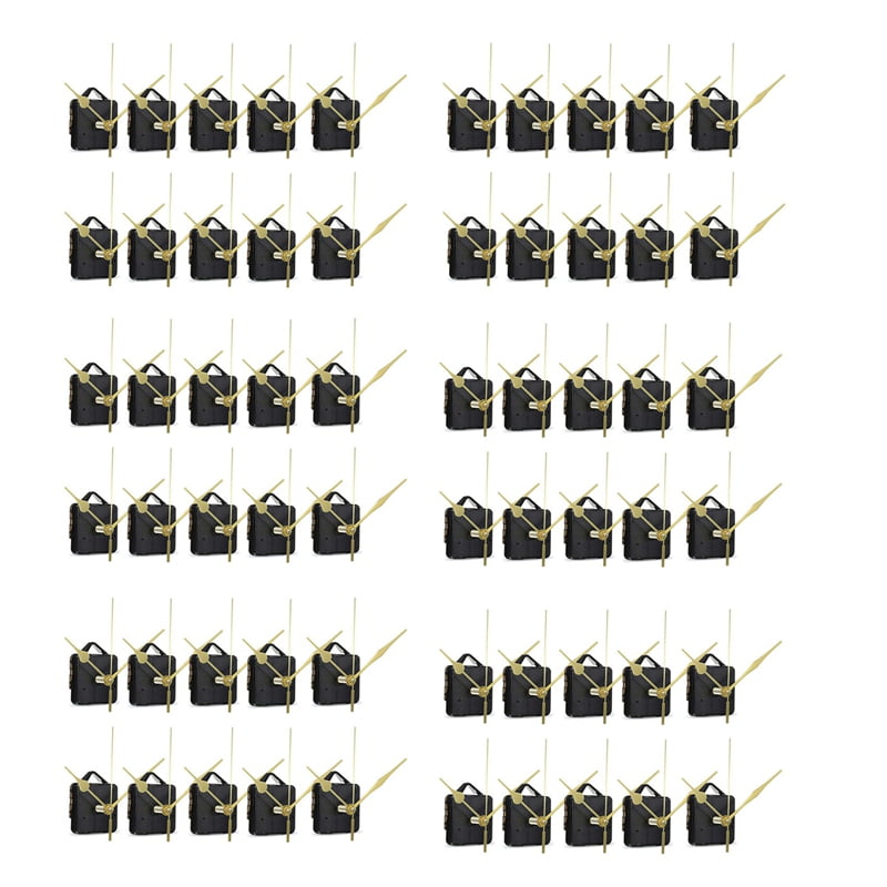 60Pcs DIY Silent Movement Spindle Hands Wall Quartz Clock Movement ...