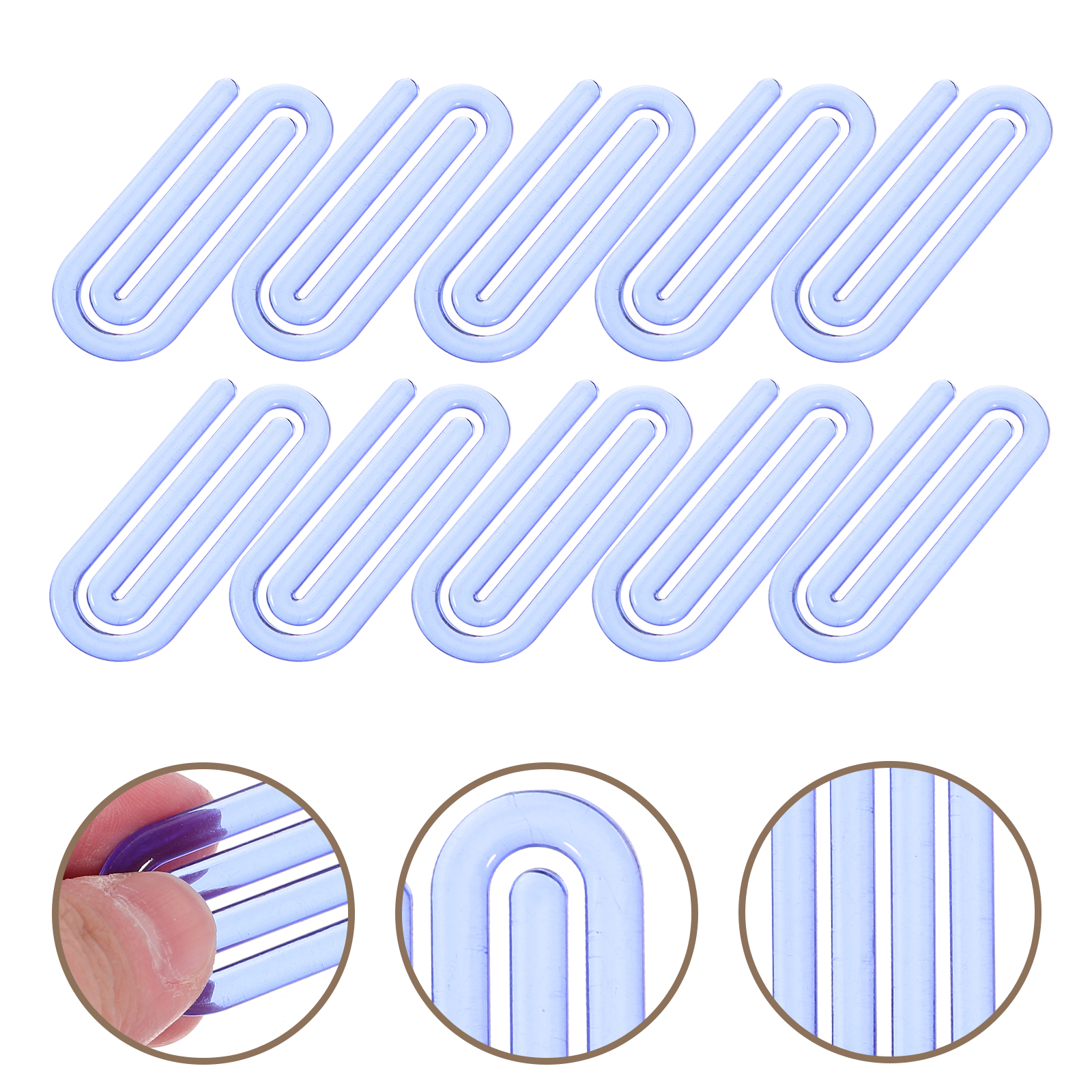 60Pcs File Document Paper Clips Plastic Shaped Paper Clips Lovely Small ...