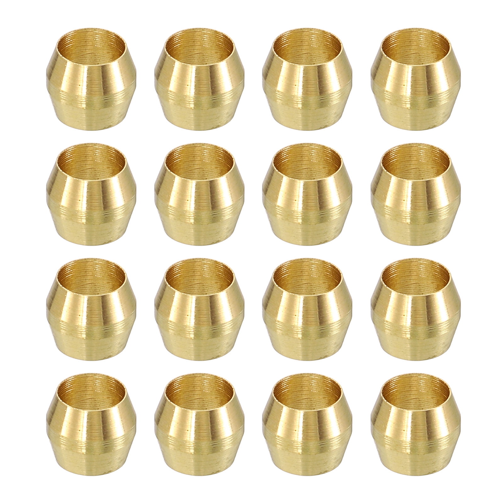 60Pcs Fit for 3/16" Tube OD Brass Compression Sleeve Ferrules Brass ...