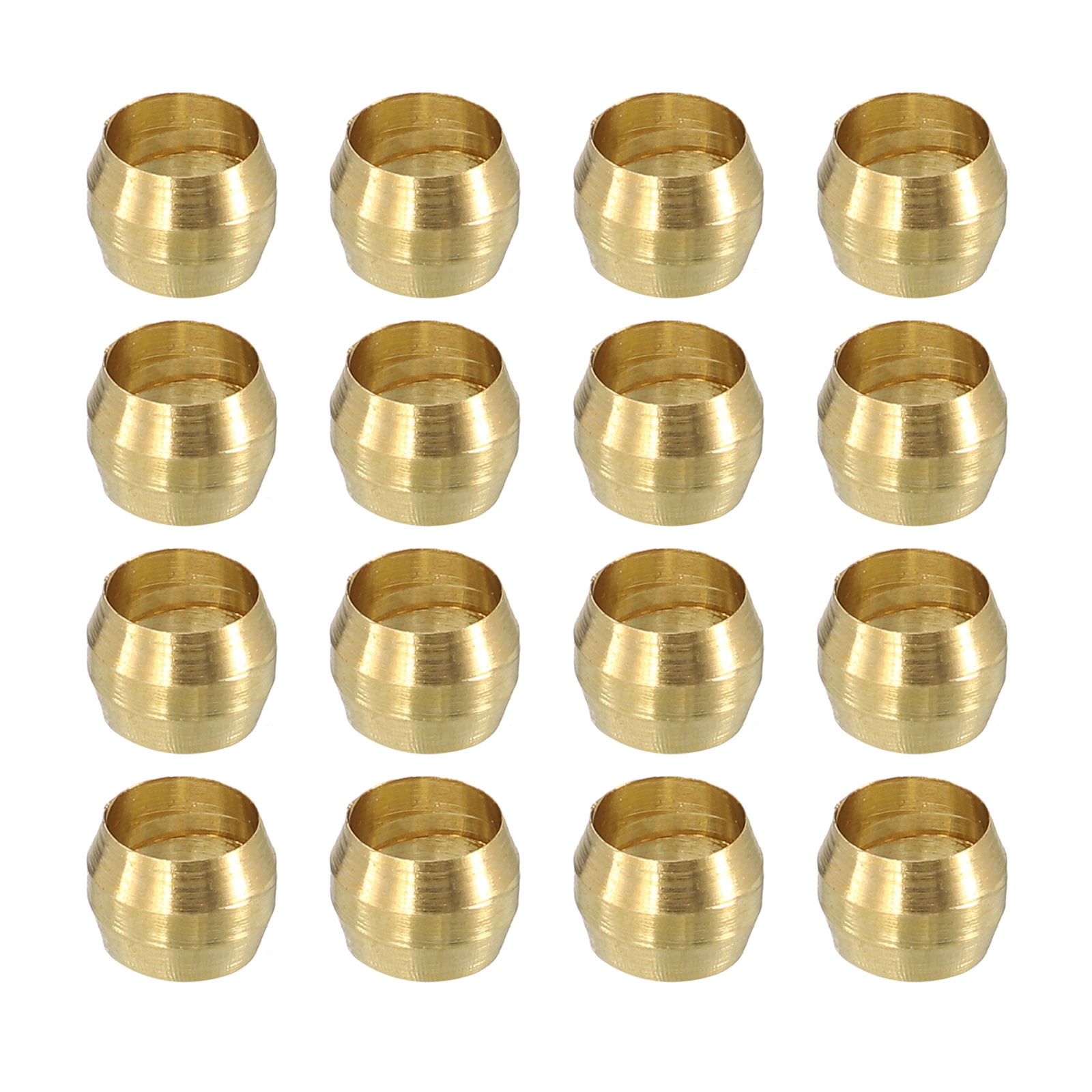 60Pcs Fit for 4mm(3/16") Tube OD Brass Compression Sleeve Ferrules ...