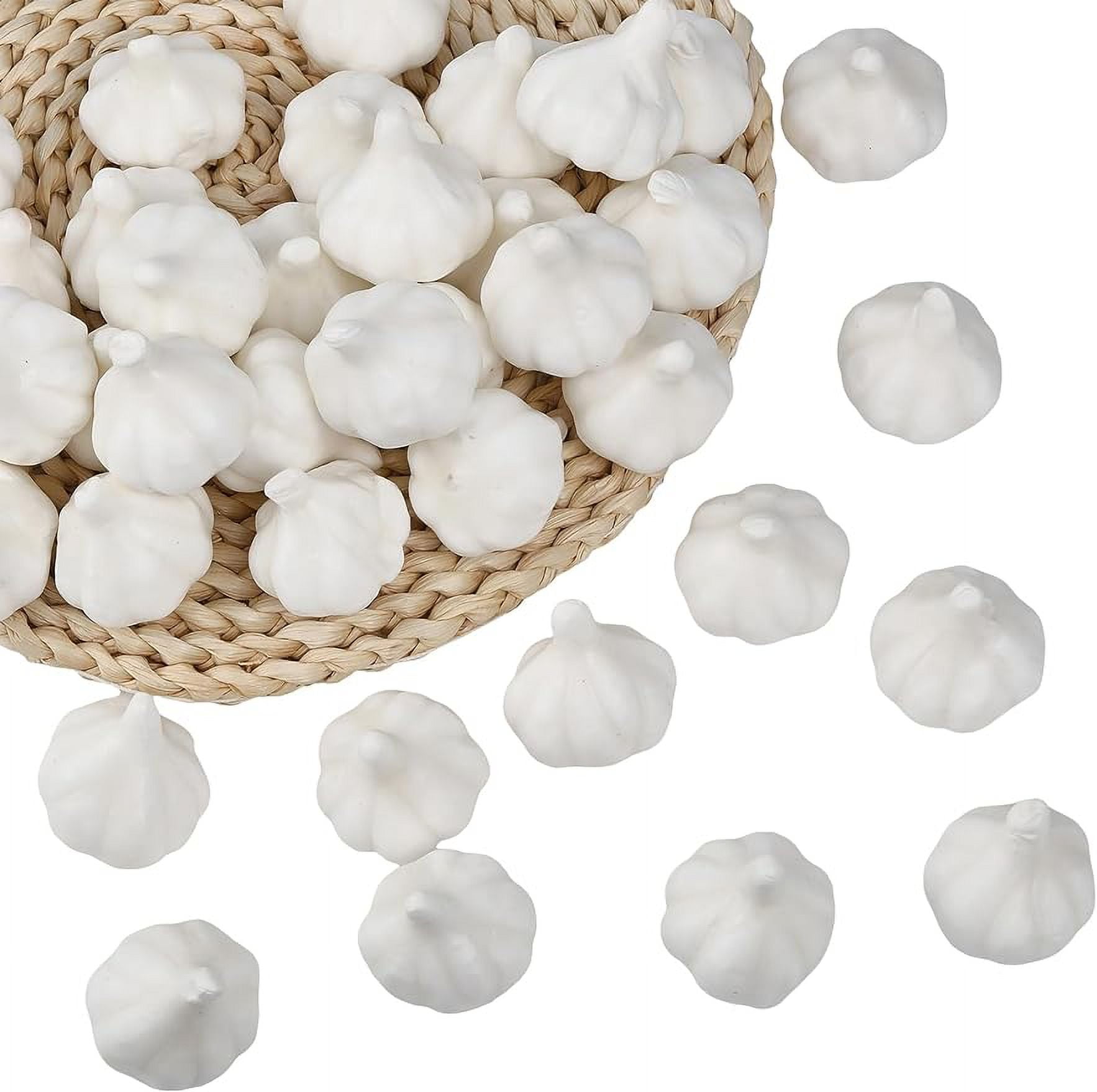 60Pcs Foam Fruit Artificial Garlic Simulation Realistic Lifelike Models ...