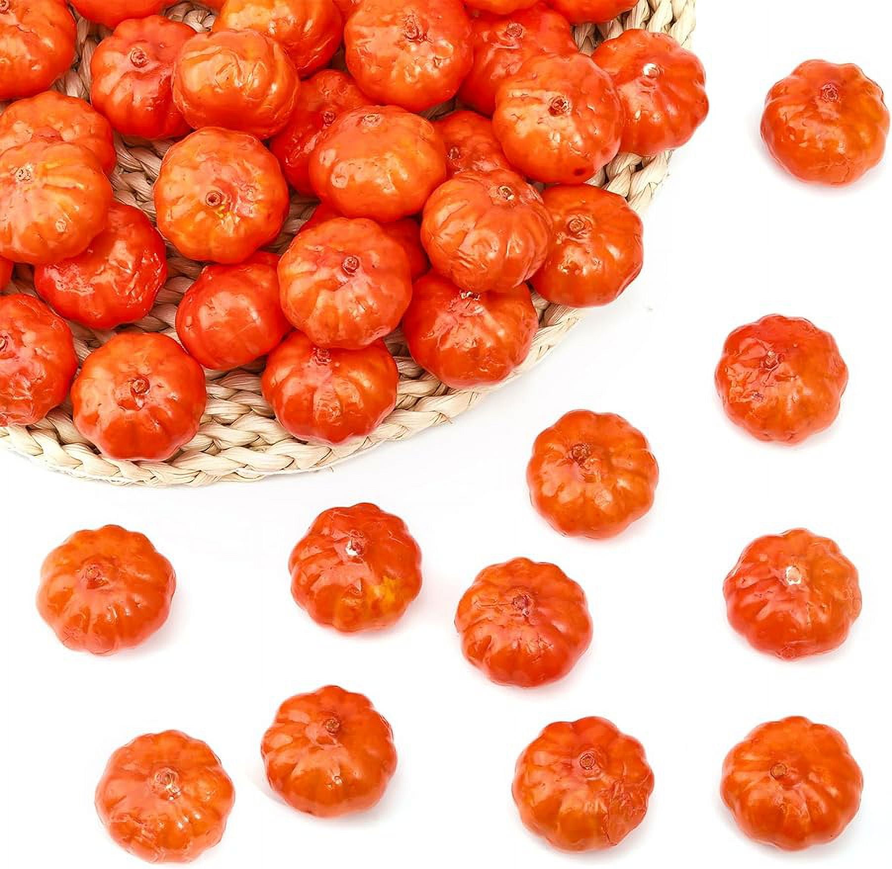 60Pcs Foam Fruit Artificial Pumpkin Simulation Realistic Lifelike ...