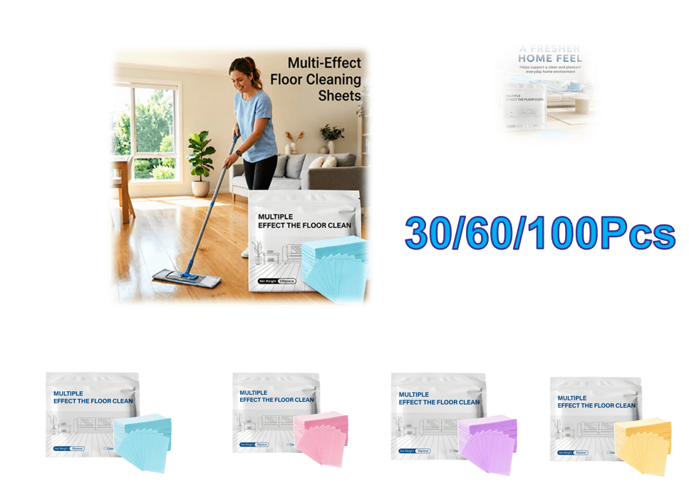 60Pcs Green Multi-Surface Floor Cleaning Tablets – Concentrated Cleaner ...