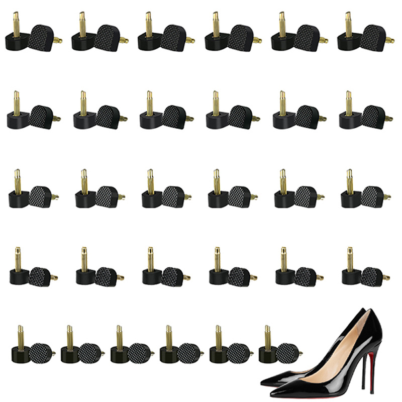 60Pcs Heels Tips Caps for Repair Shoes Heeltaps Pins Women High Heel ...