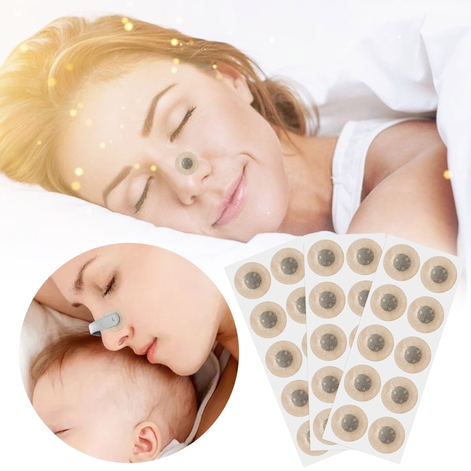 60Pcs Intake Breathing Nasal Strips Nasal Strips Snoring Nasal Strips Intake Breathing Nose ...