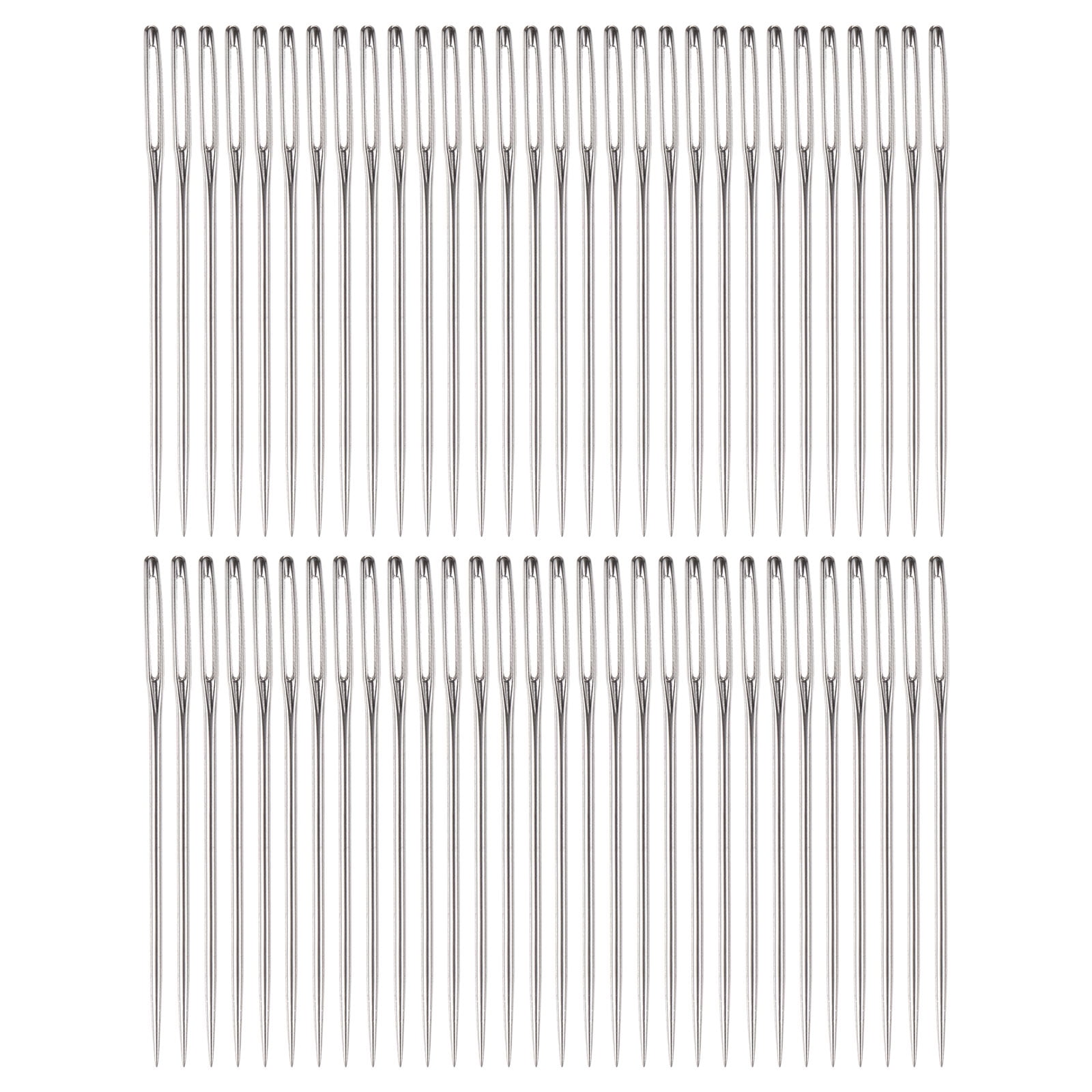60Pcs Large Eye Needles 1.65" Stitching Needle Hand Sewing Embroidery ...