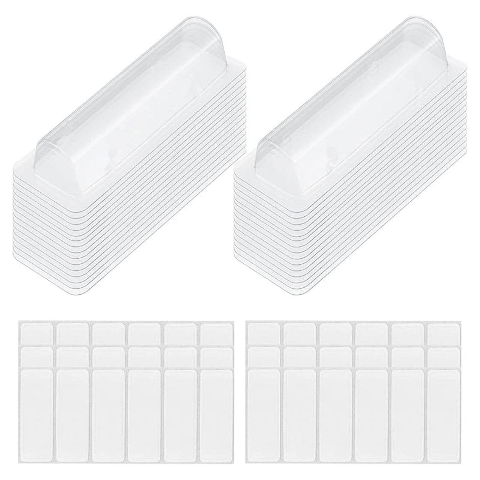 60Pcs Lip Balm Pouches Clear Plastic Lipstick Money Holder Domes With ...