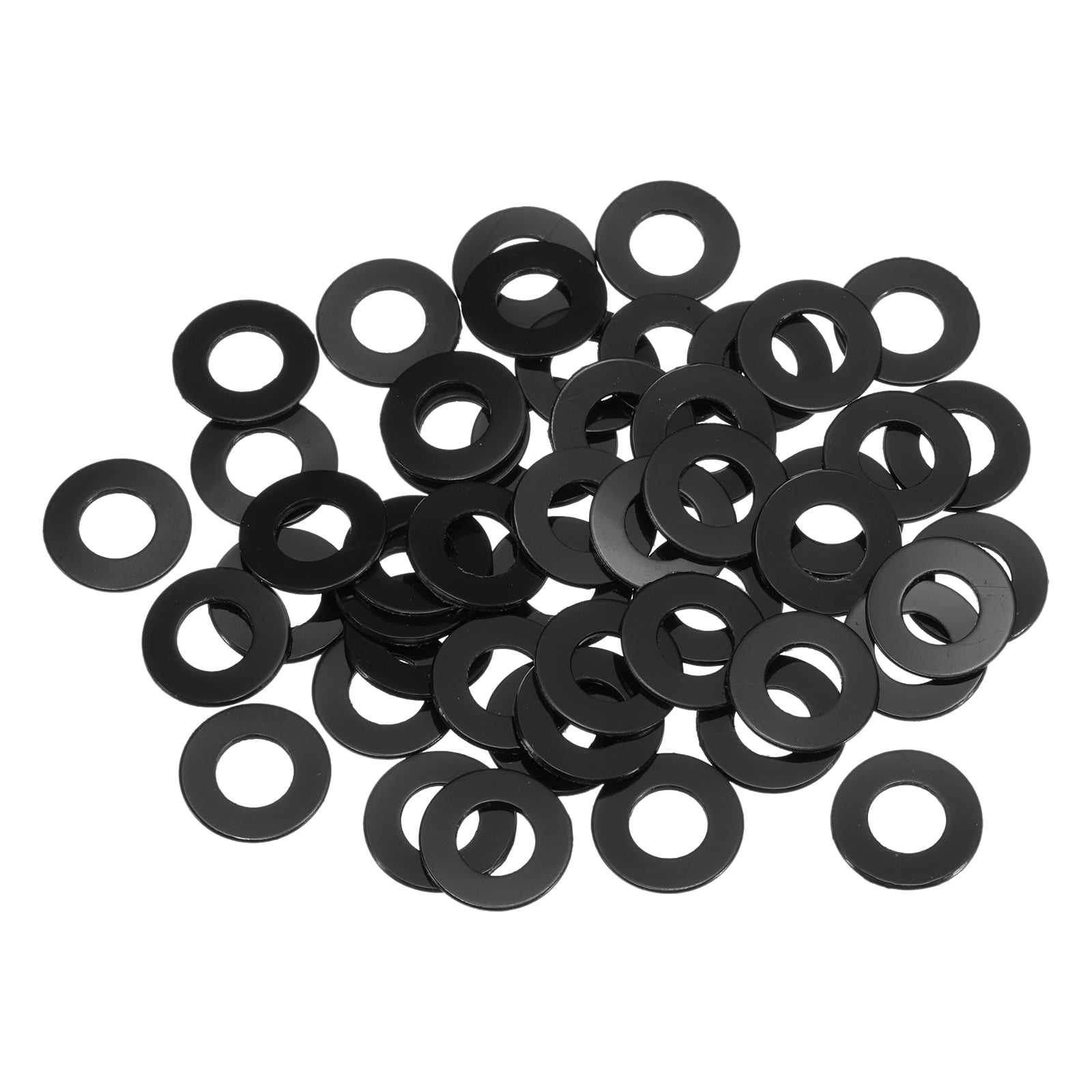 60Pcs M12 Nylon Flat Washers Plastic Washer 12mm ID 20mm OD 0.5mm Thick ...