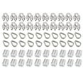 60Pcs M3 Stainless Steel Wire Rope Cable Clip clamp M3 Stainless Steel ...