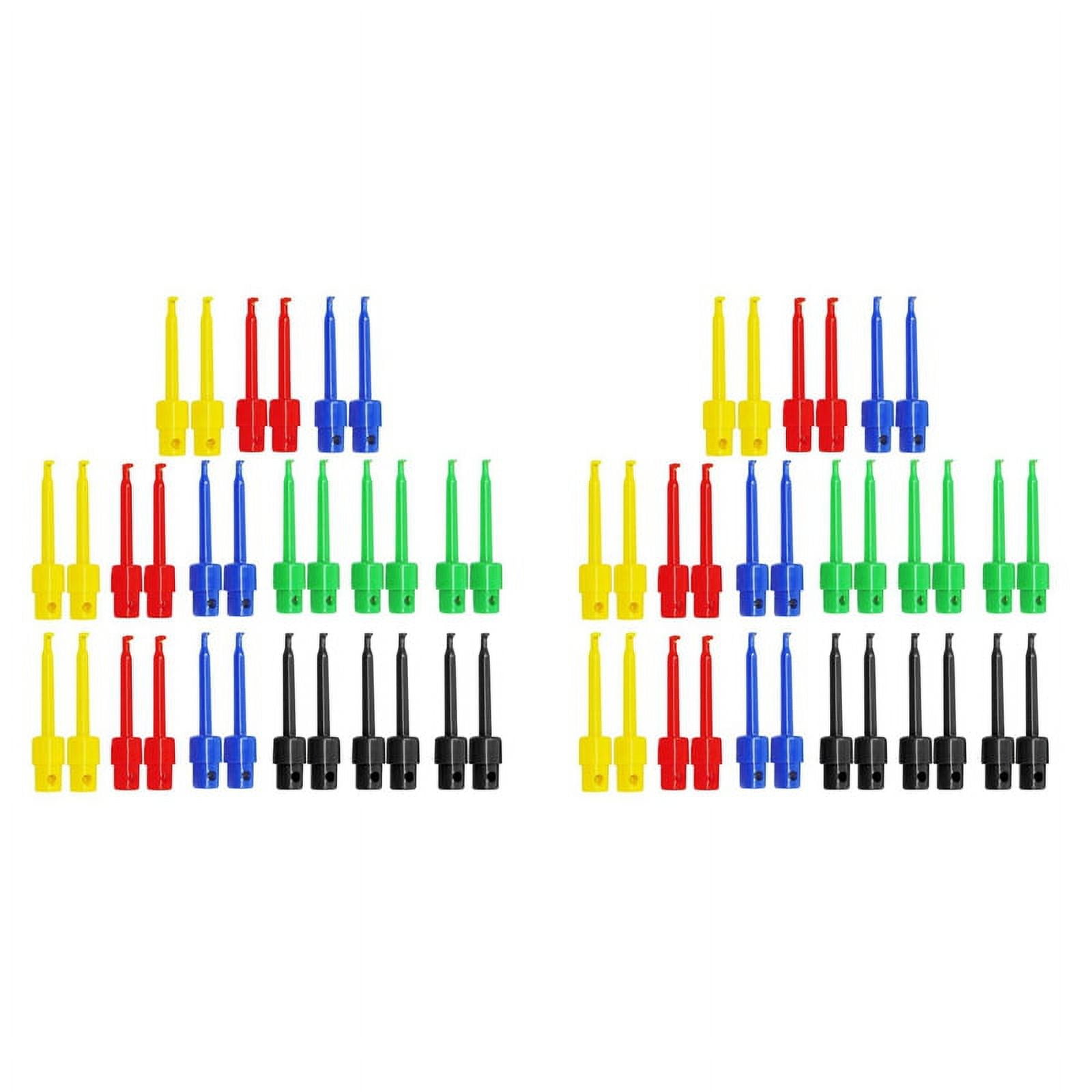 60Pcs Measuring Clamps, Test Tips, Multimeter Wire Lead Test Clip ...