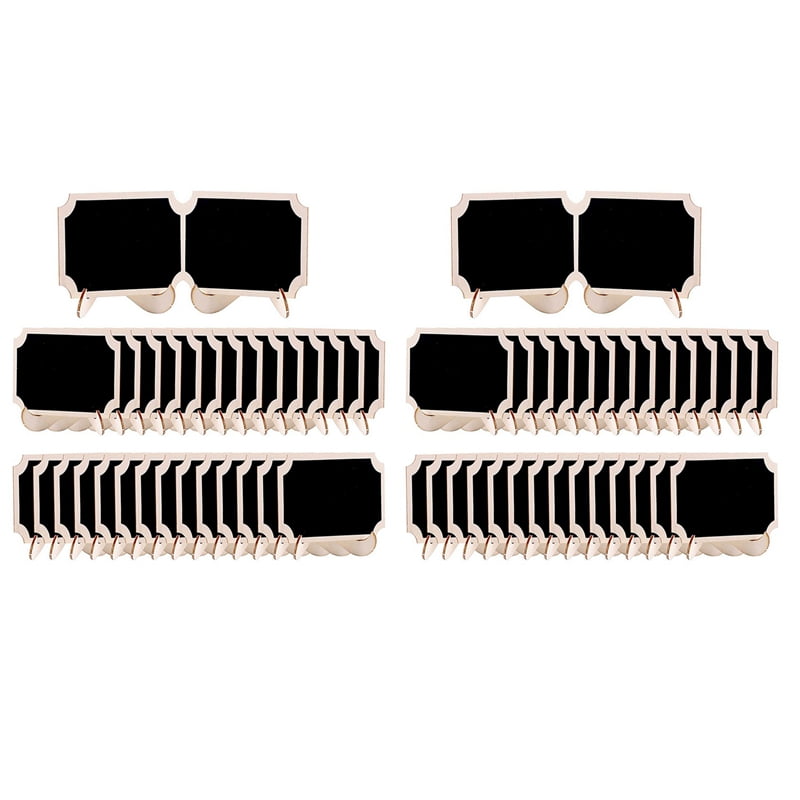 60Pcs Mini Chalkboard Sign Food Labels for Party Buffet, Wooden Small ...